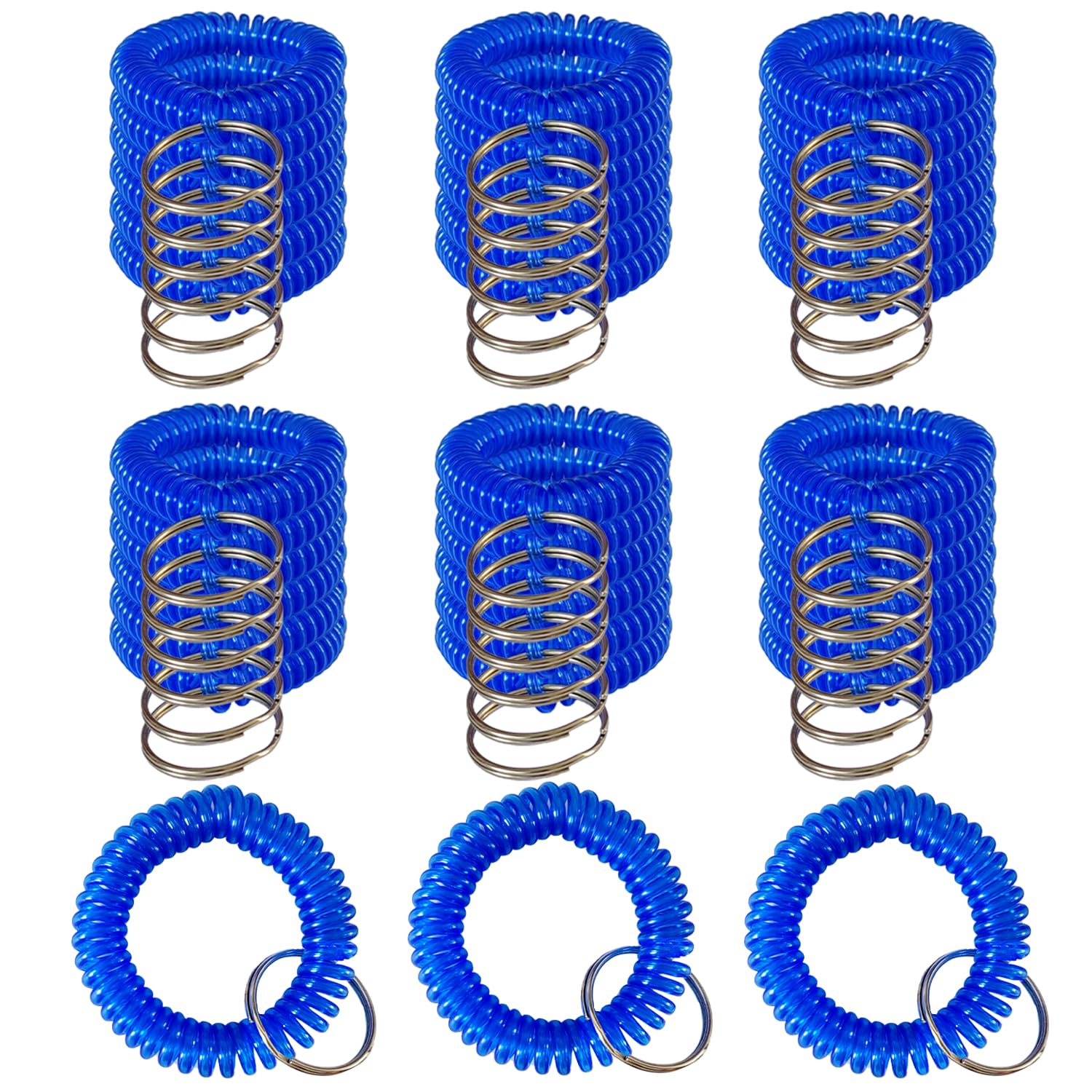 Amazon.com : HAMIYELL Pack of 36 Colorful Spring Spiral Wrist Coil Key ...