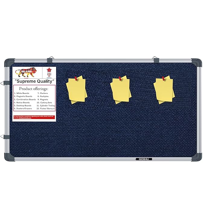 GOSHU 1 feet x2 feet Notice Premium Material Pin-up Board/Pin-up Board ...