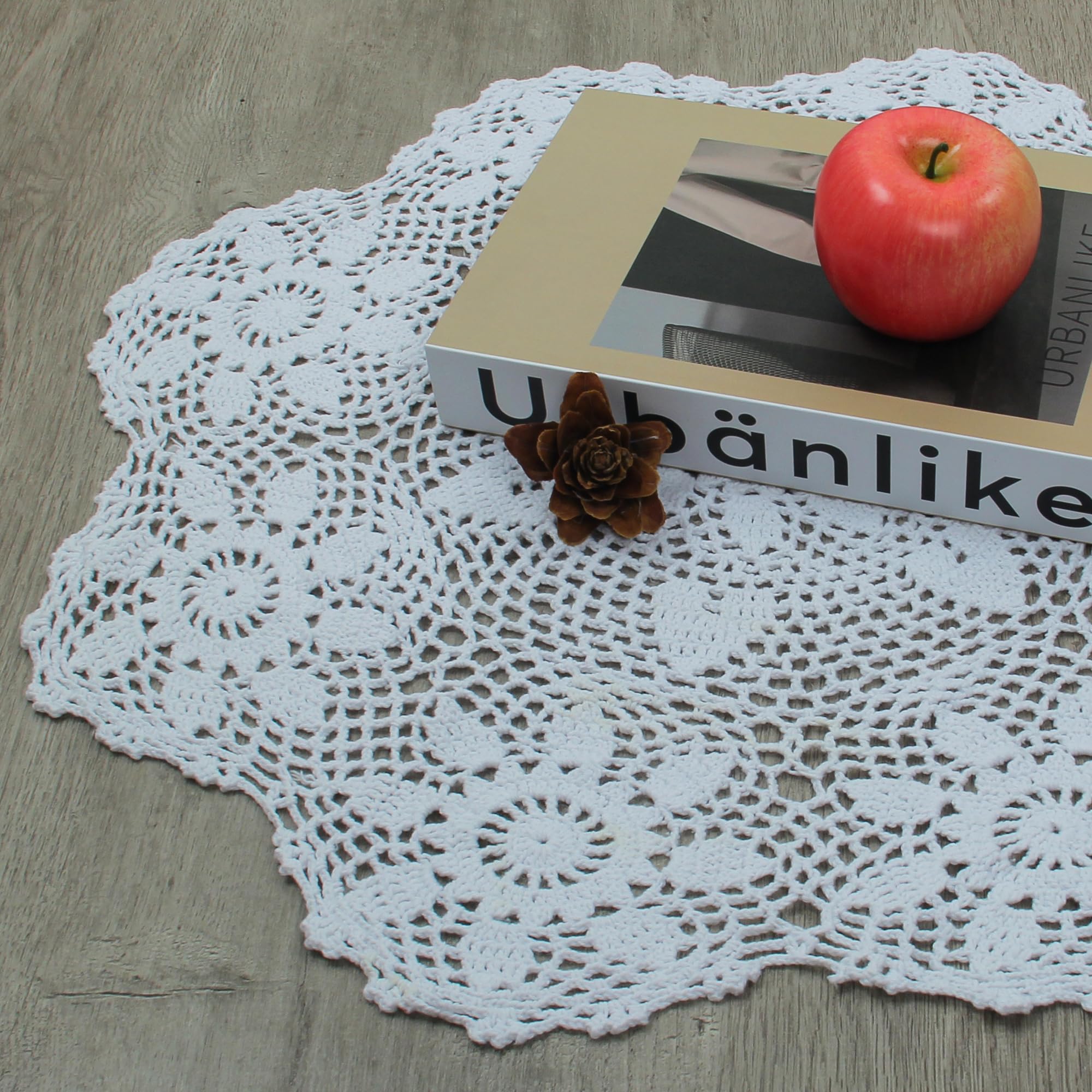 Snapklik.com : Kilofly Handmade Crochet Cotton Lace Table Sofa Doily