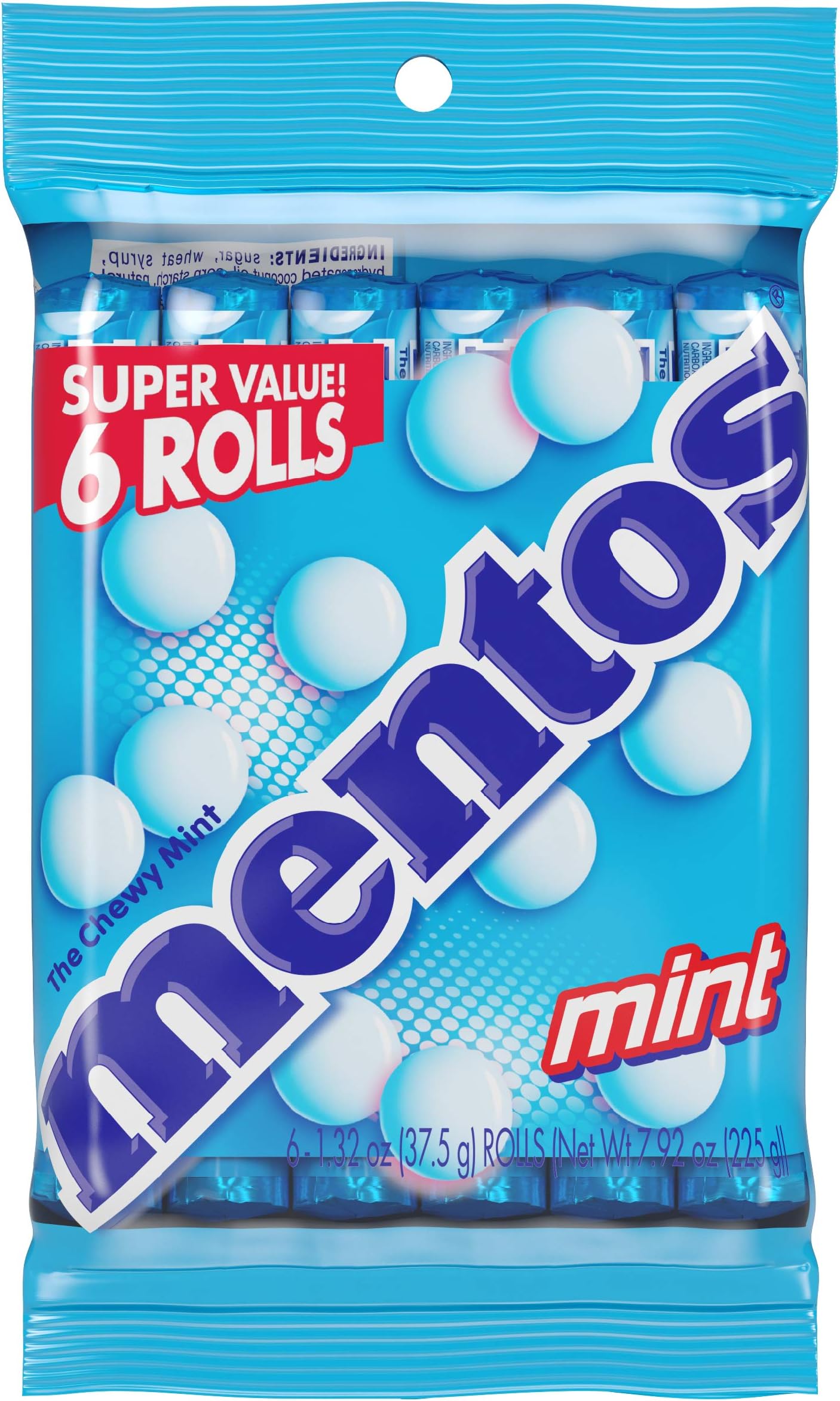 Amazon.com: Mentos Chewy Candy Mint Roll, Holiday Christmas Stocking ...