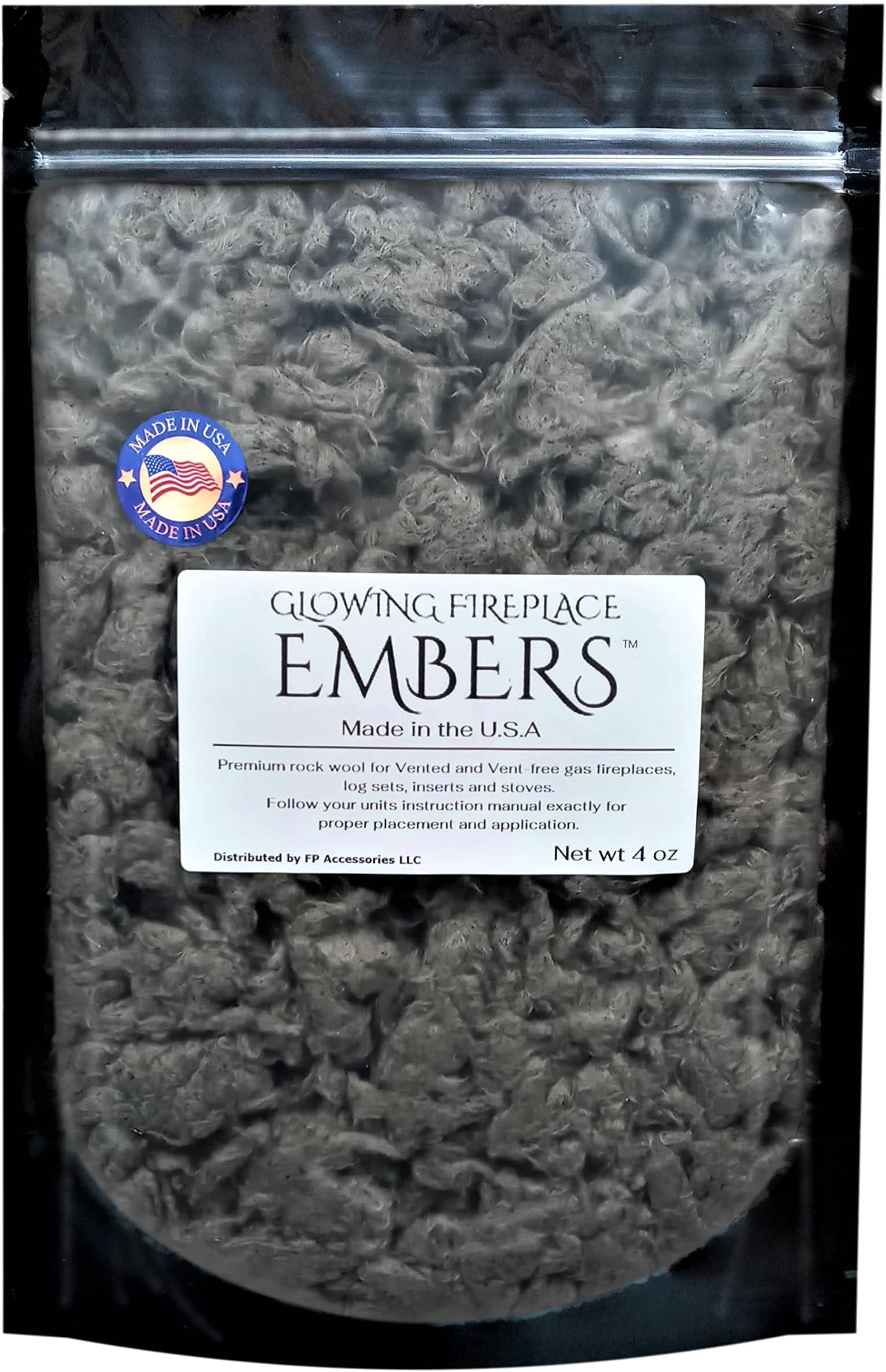 Amazon.com: Gas Fireplace Glowing Embers, Rock Wool for Vent Free or ...