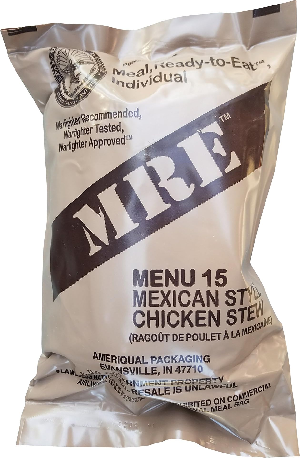 Amazon.com : TWO (2) NEW MRE's 2020 - 2021 1st Insp. date - US Military ...