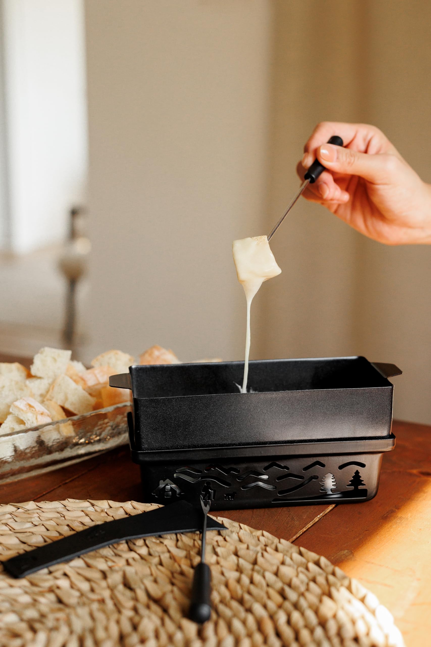 Snapklik.com : Swissmar Tandem Candle Fondue & Raclette Set - Portable ...