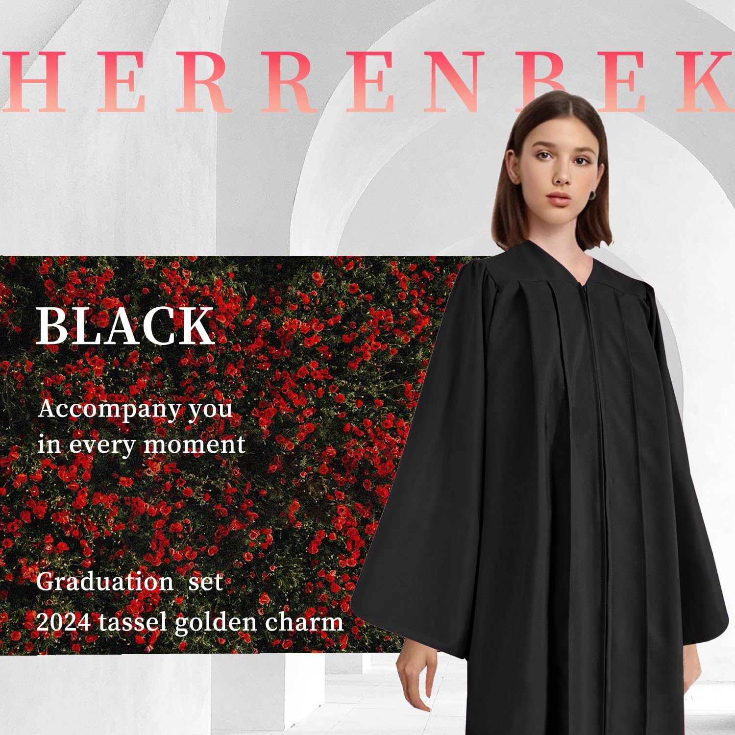 Snapklik.com : Matte Graduation Cap And Gown 2024 Tassel Adults Set For ...