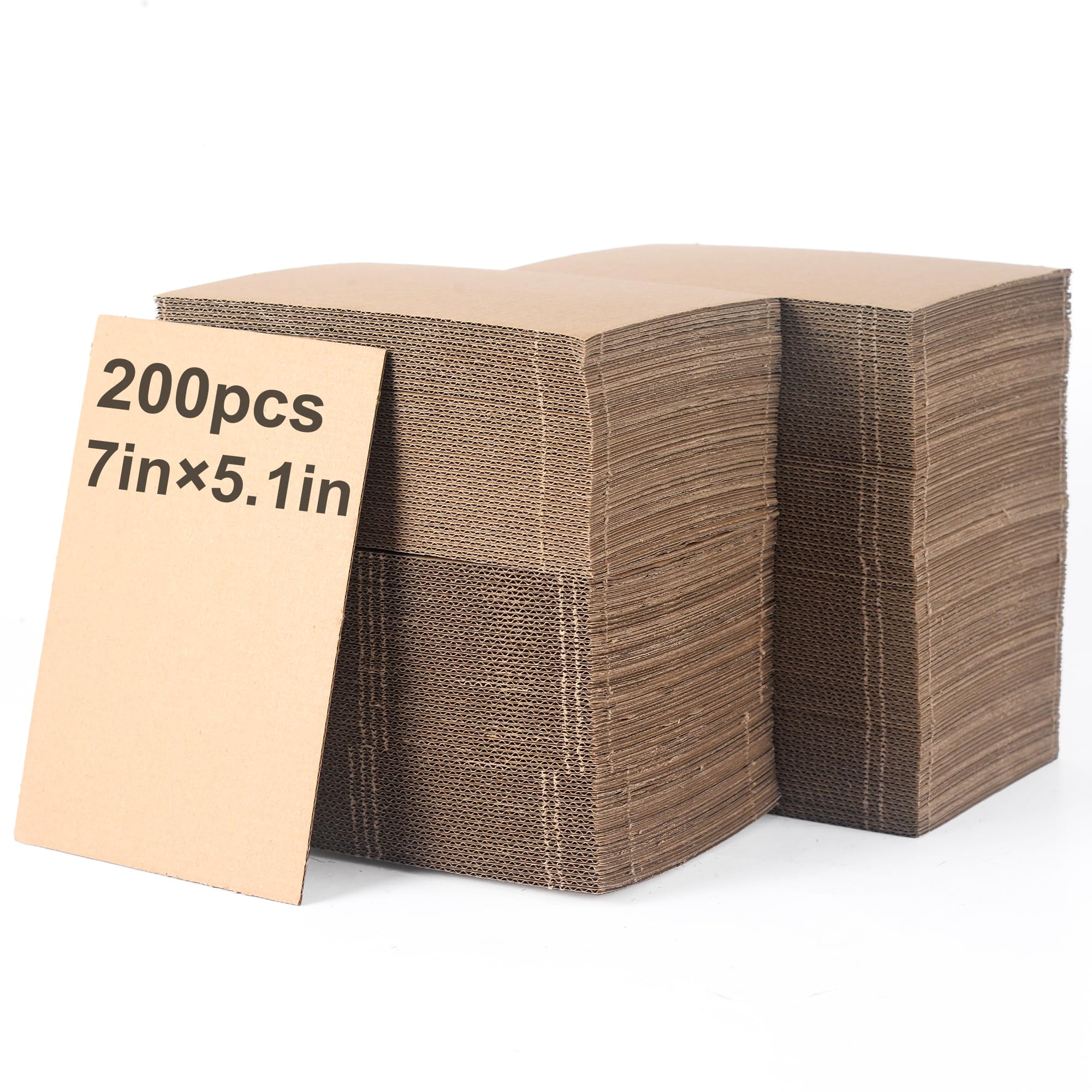 Amazon.com: 200 Pack 5x7 corrugated cardboard sheets,thick cardboard ...