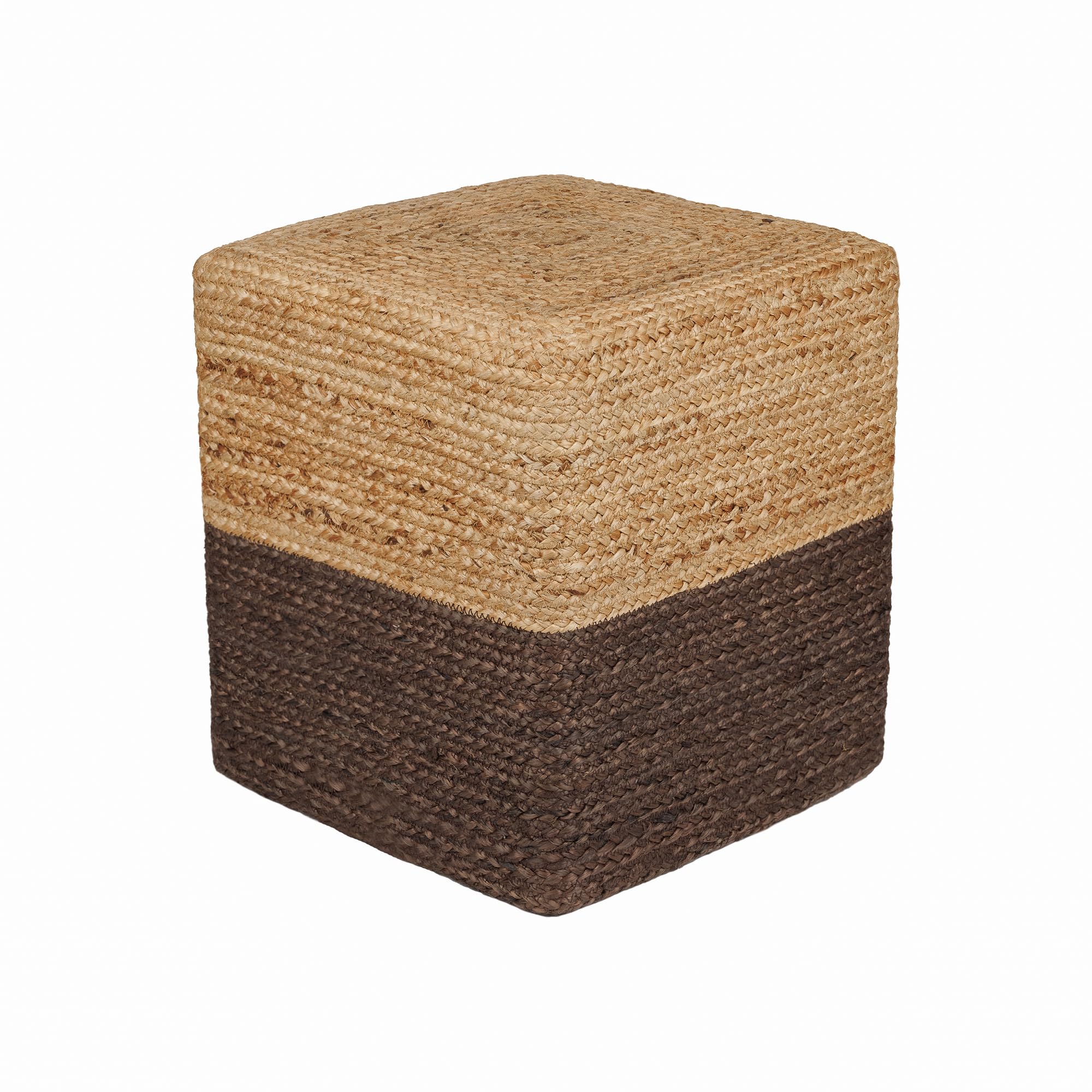 Amazon.com: REDEARTH · Cube Pouf Foot Stool Ottoman - Jute Braided ...