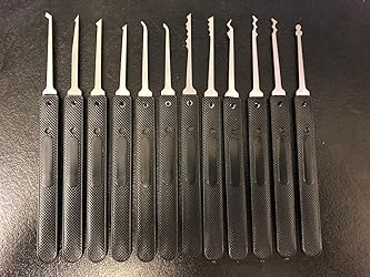Premium Lockpicking Set Lock Pick Tools 25-Piece Kit 2 Clear Locks In 2 ...