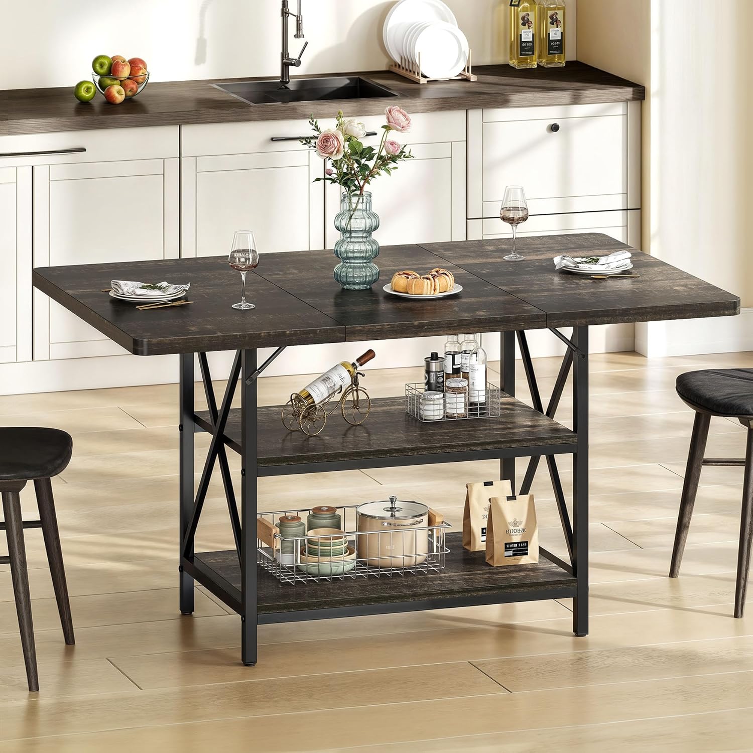 Amazon.com - DWVO Dining Room Table 47 Inch Rectangle Dining Table for ...