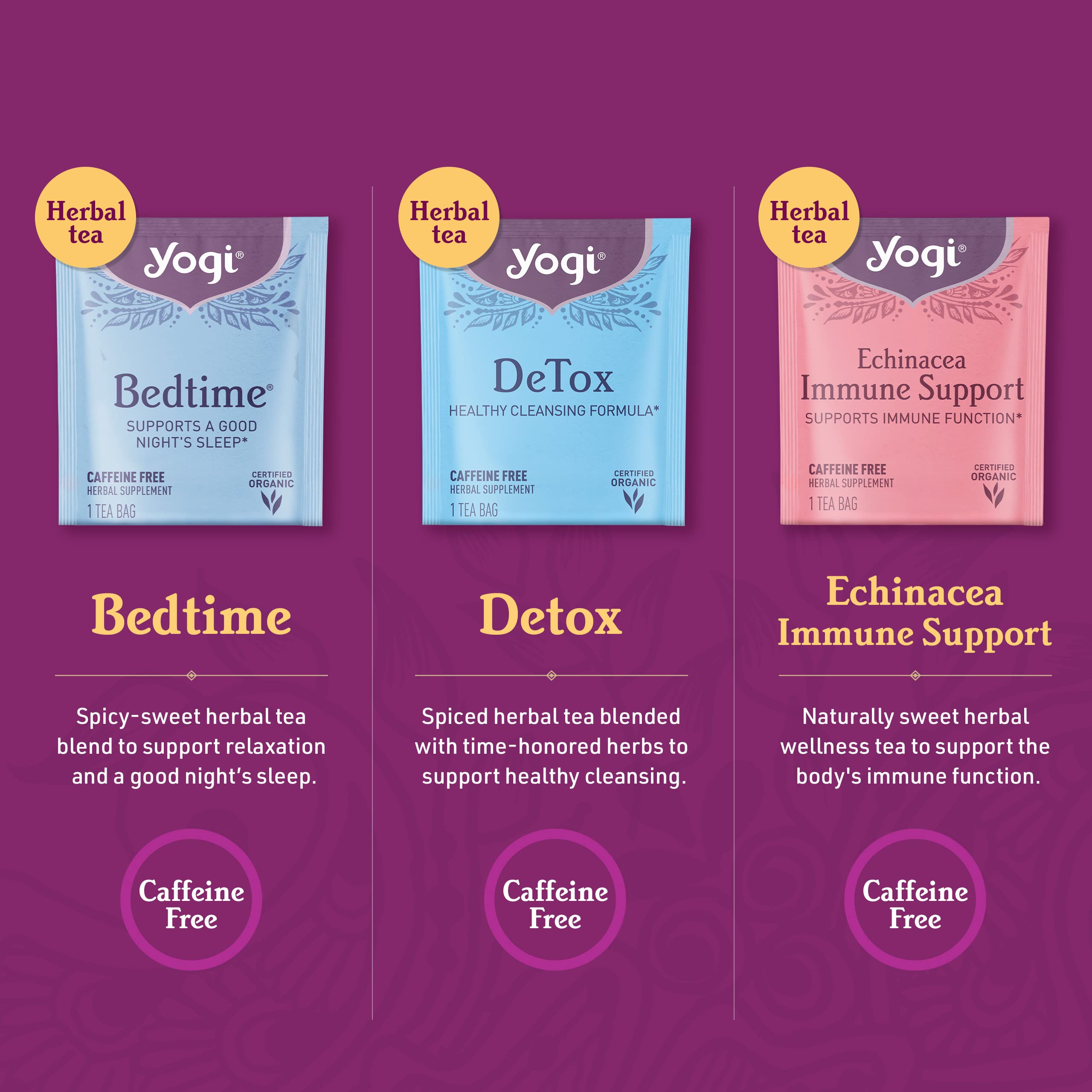 Snapklik.com : Favorites Yogi Tea Organic Sampler Gift Box - Assorted ...