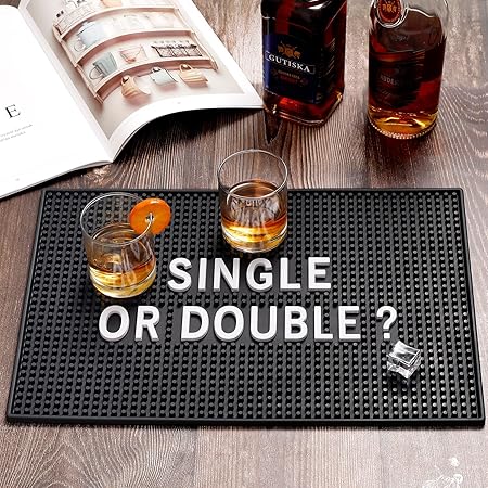 Amazon.com: Ultra High Quality Bar Mat - "It's 5:00 Somewhere" 12 x 18 ...