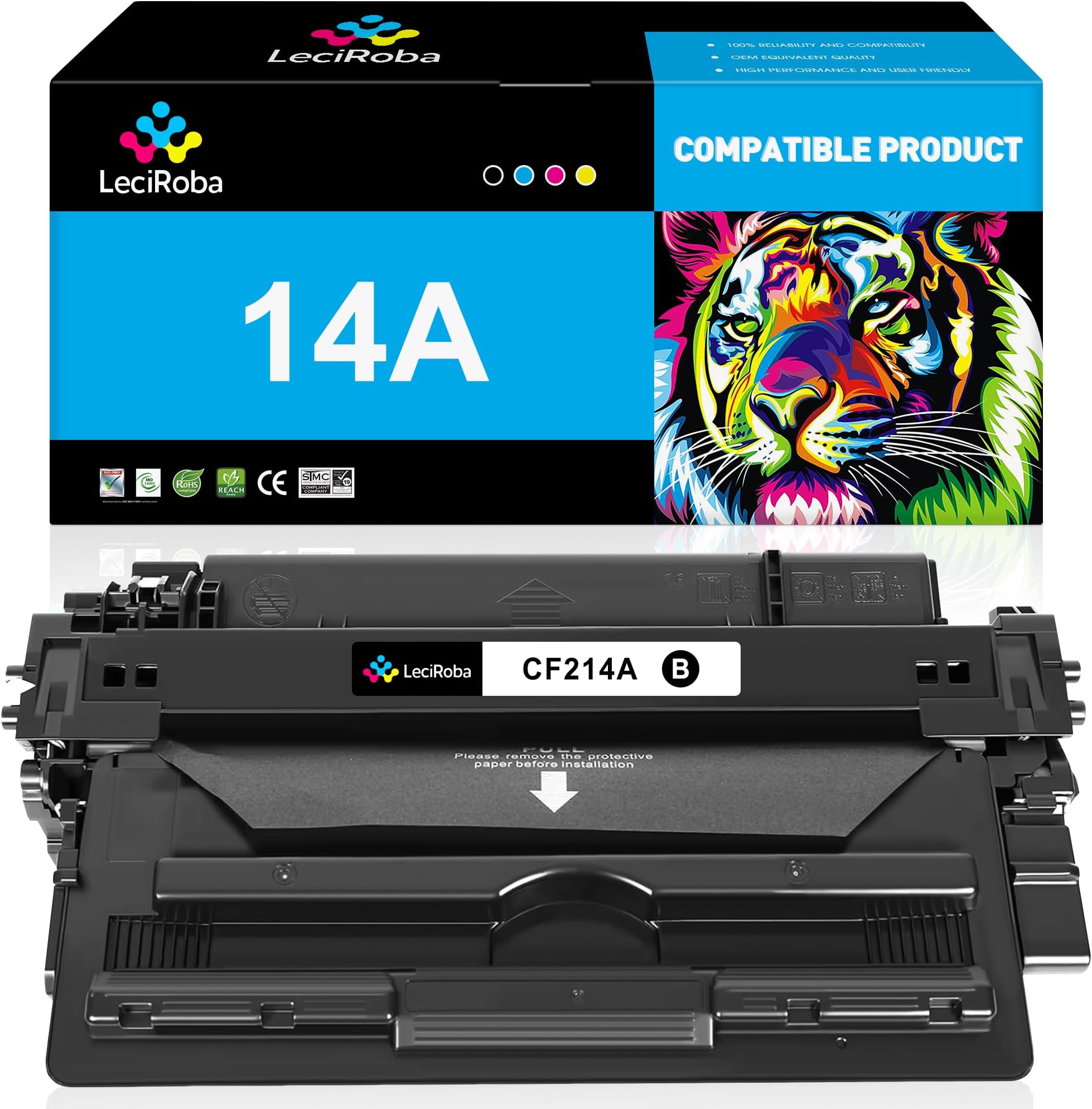 Amazon.com: LeciRoba 14A Black Toner Cartridge Replacement for HP 14A ...
