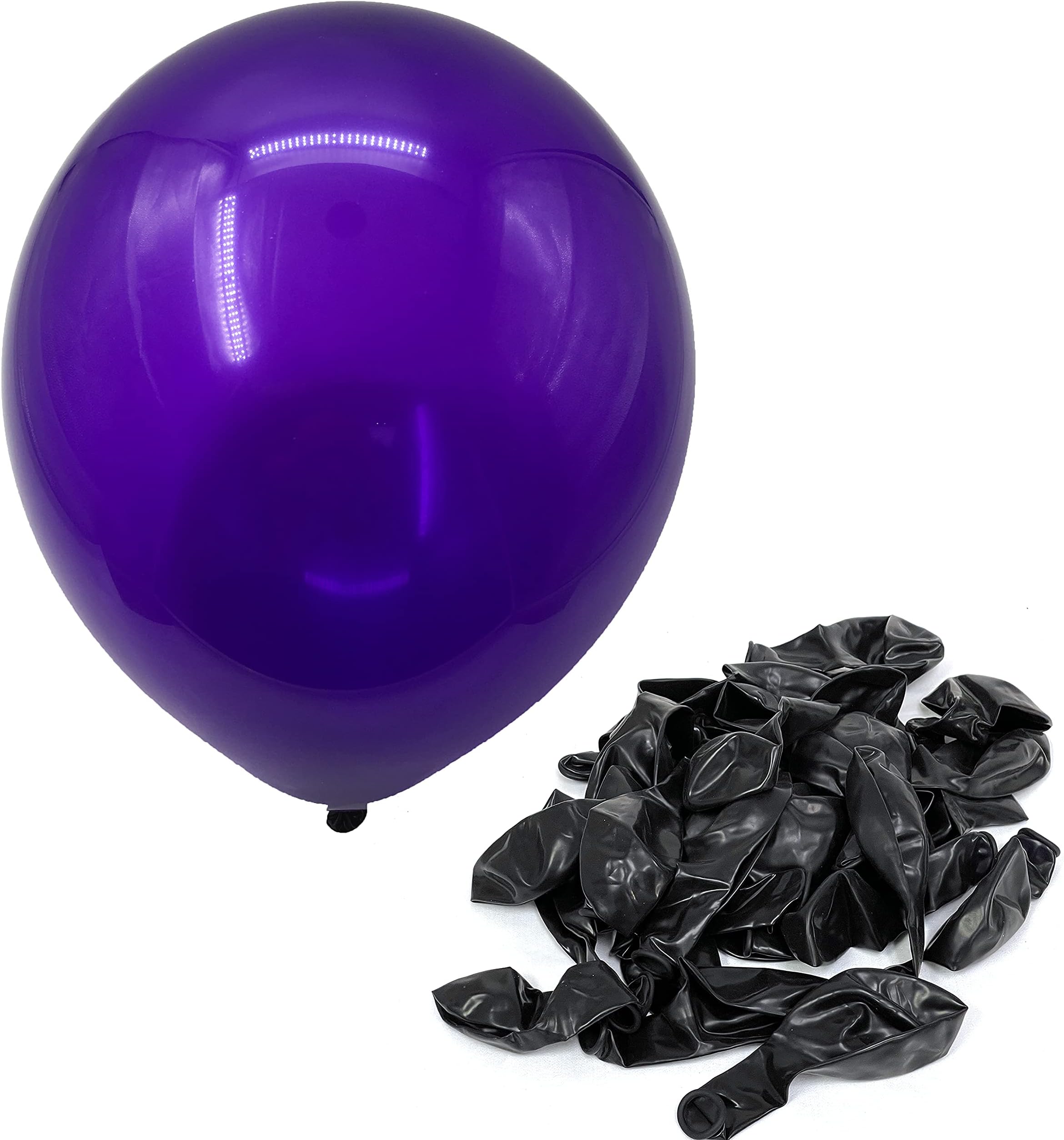Amazon.com: Allgala Deep Purple Balloons 100 Pack 12 Inch for Parties ...
