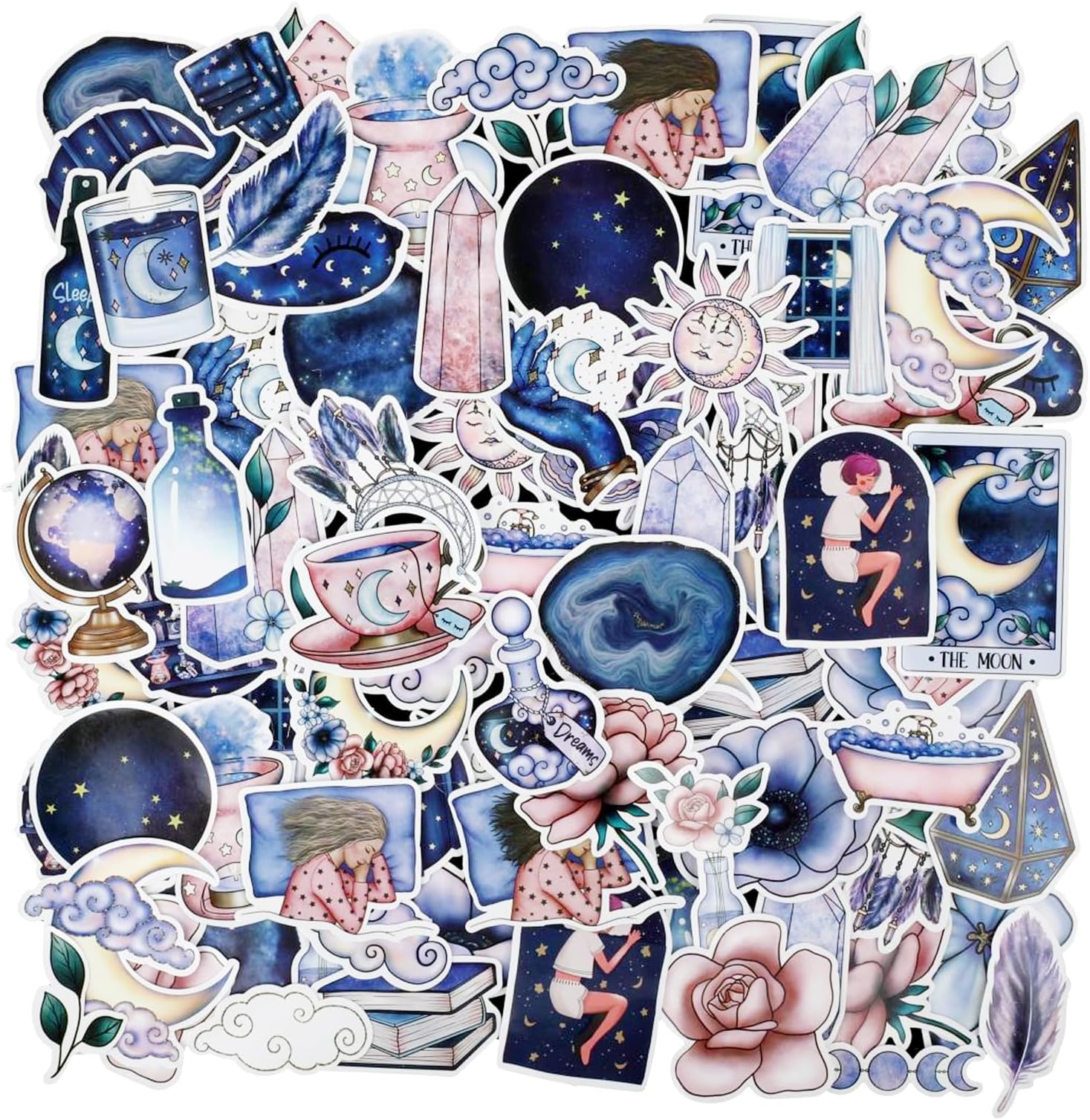 Jagowa 100 Cute Animal Stickers,Perfect for Notebooks, Stationery ...