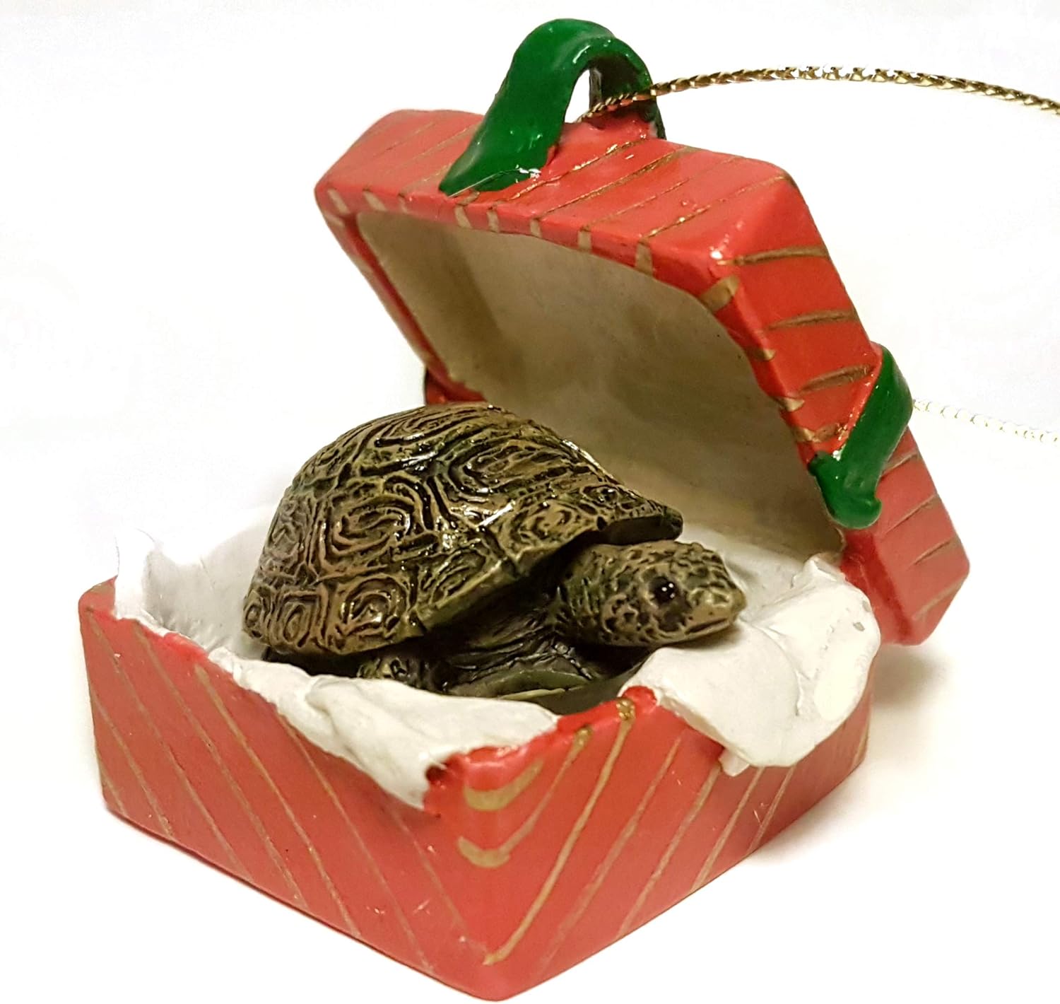 Amazon.com: Conversation Concepts Turtle Gift Box Red Ornament : Home ...