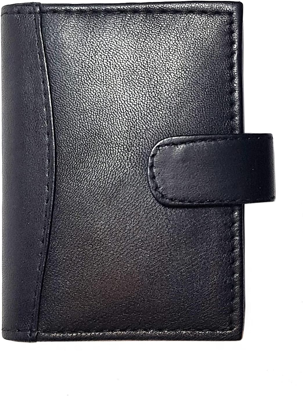 GHS Black Leather RFID Protected Credit Card Case With Internal ID ...