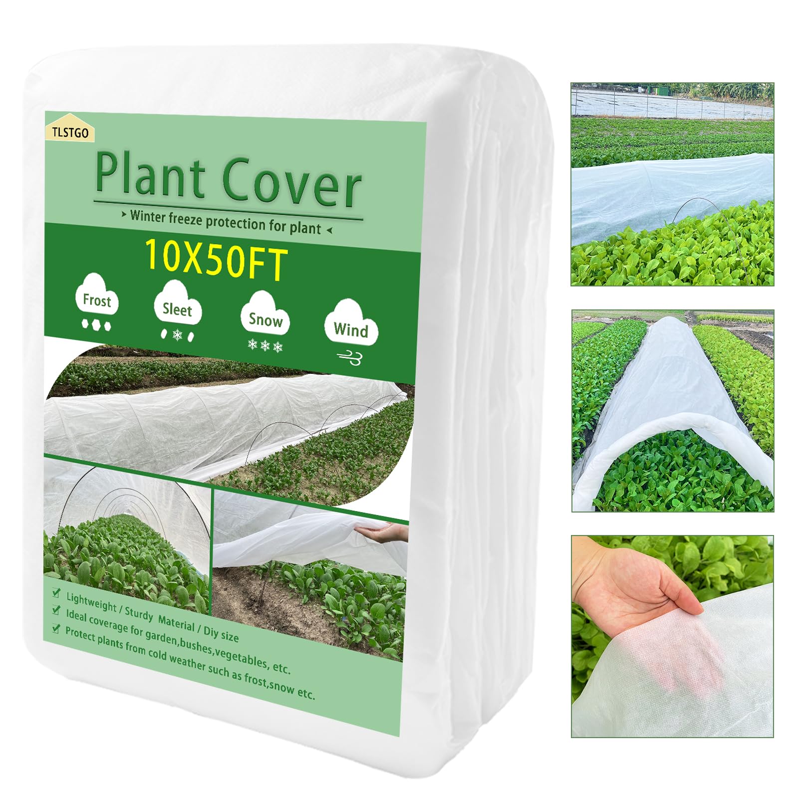 Amazon.com : TLSTGO Plant Covers Freeze Protection,10X50Ft Large Plant ...