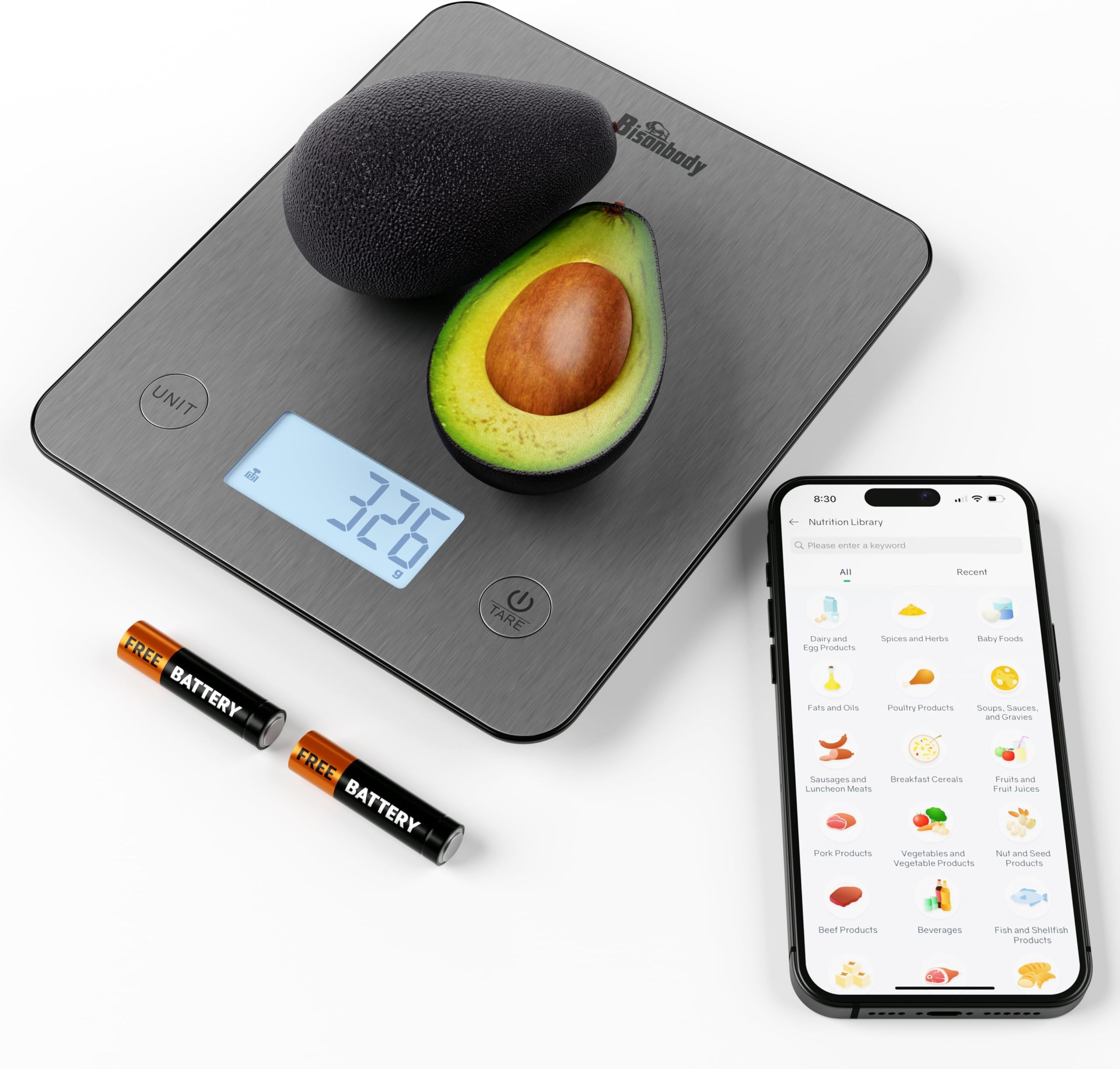 Amazon.com: Perfect Portions Digital Scale with Nutrition Facts Display ...