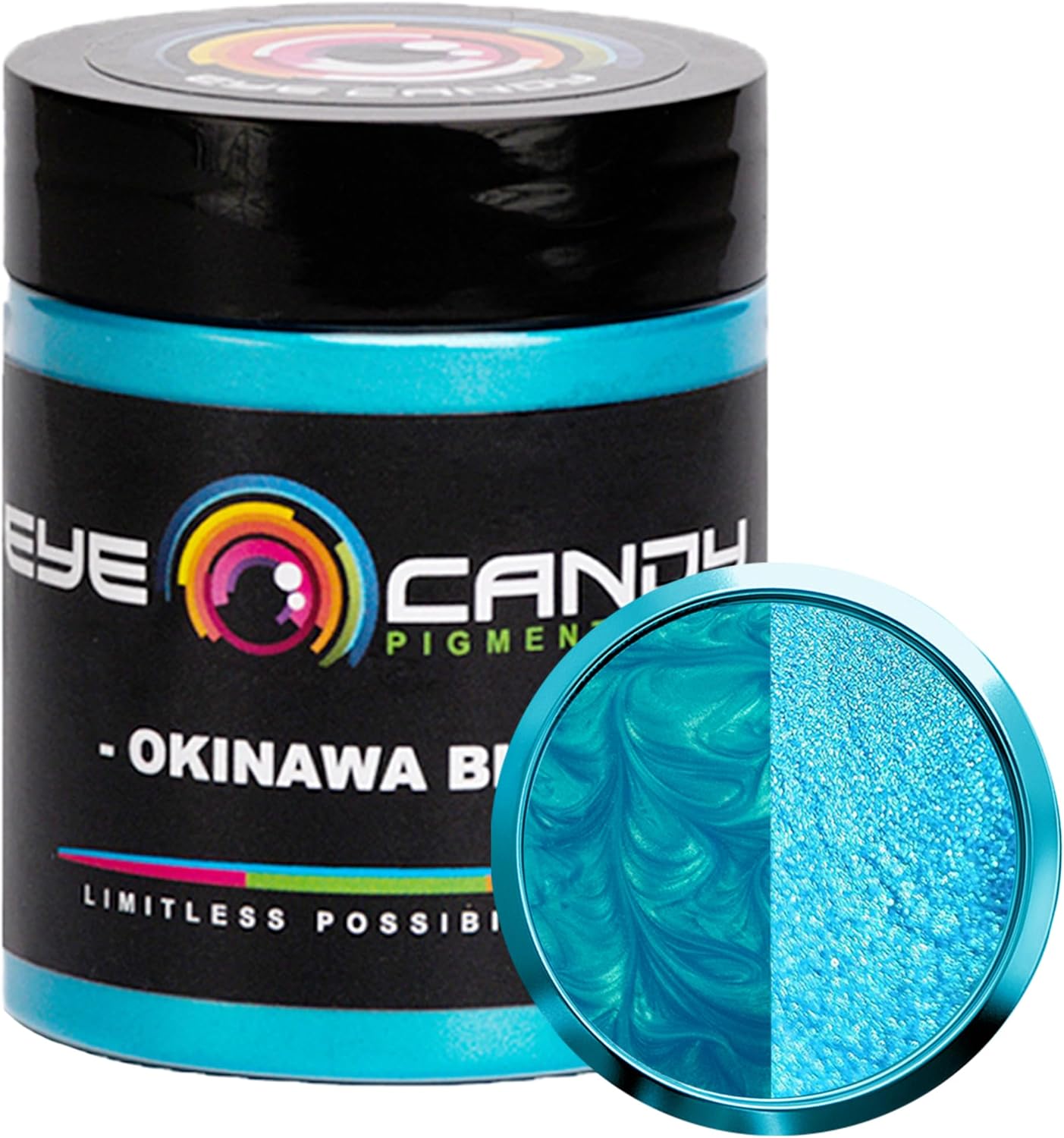 Amazon.com: Eye Candy Pigments Premium Blue Mica Powder - Okinawa Blue ...
