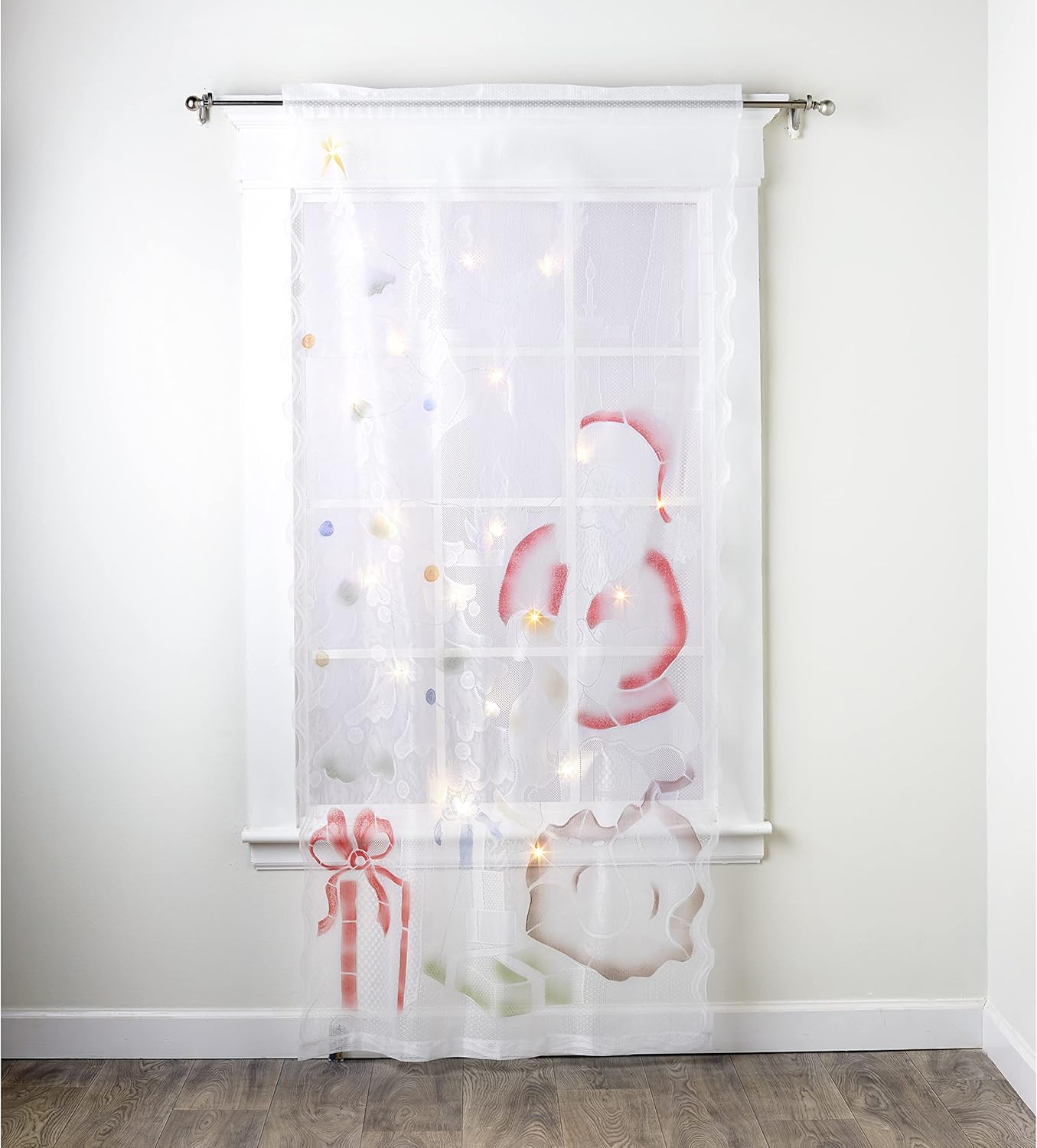 Amazon.com: The Lakeside Collection Christmas Lighted Panels - Sheer ...