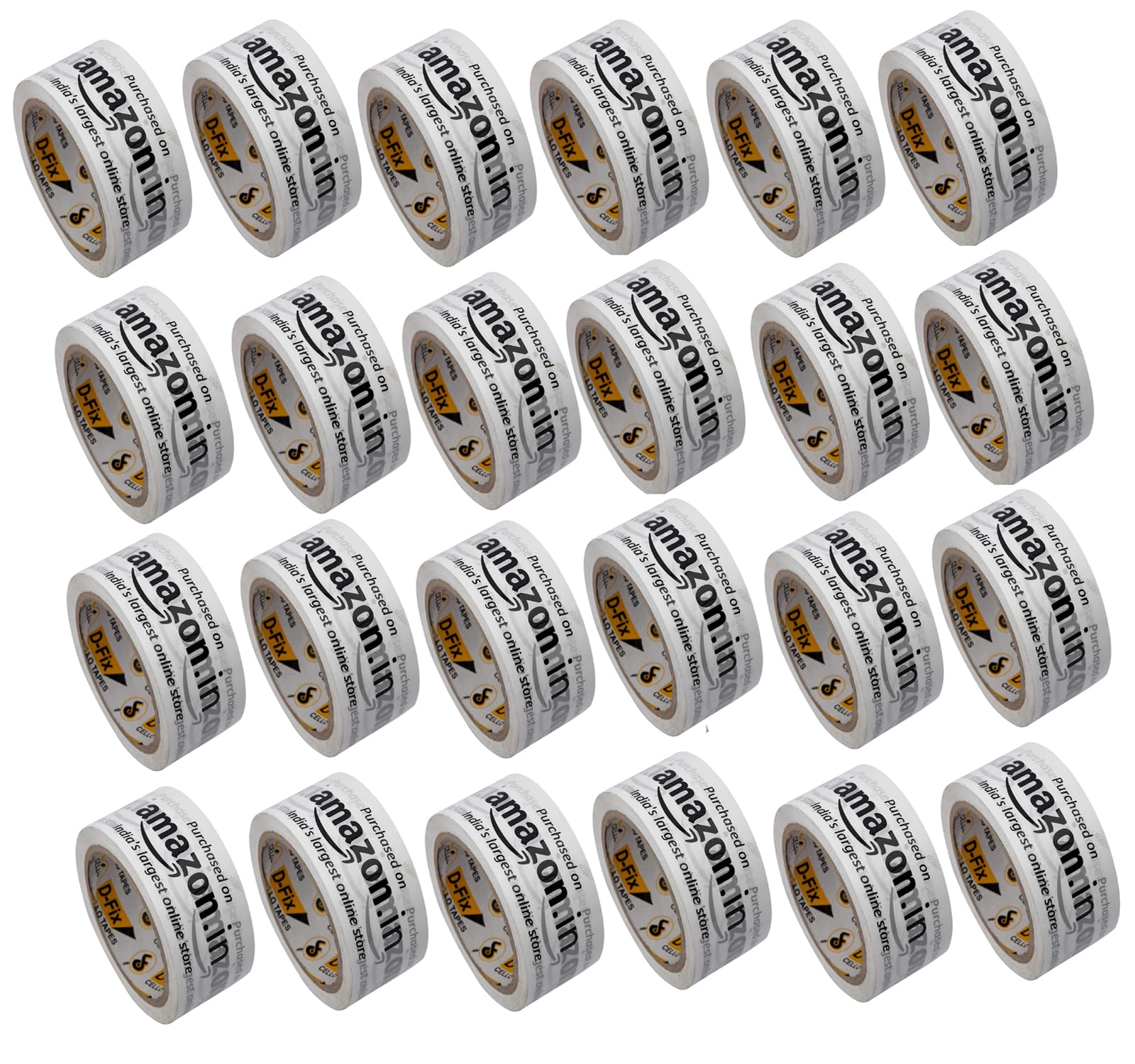 D-fix® Self Adhesive Amazon Printed Packing Cello Tape - 65 Meters in ...
