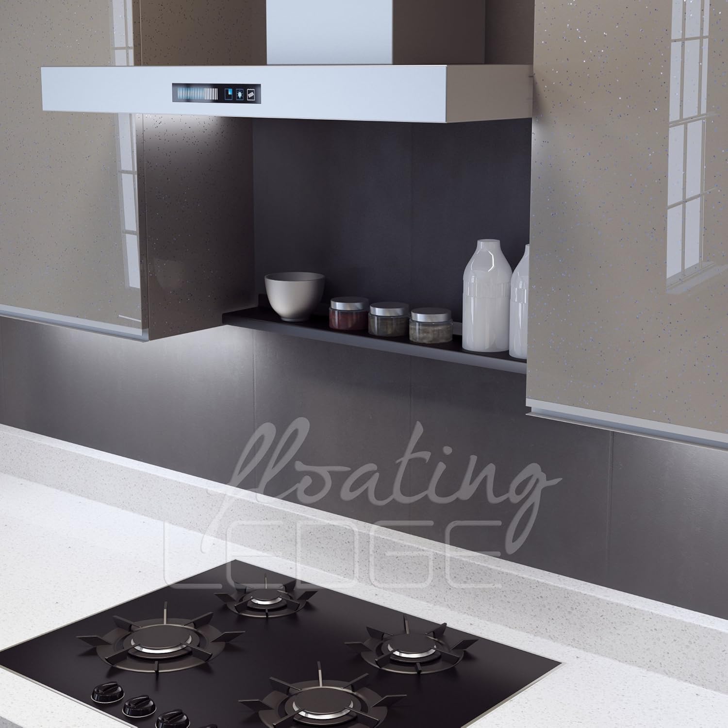 Amazon.com: Over the Range Reversible Versatile Ledge (Black): Home ...