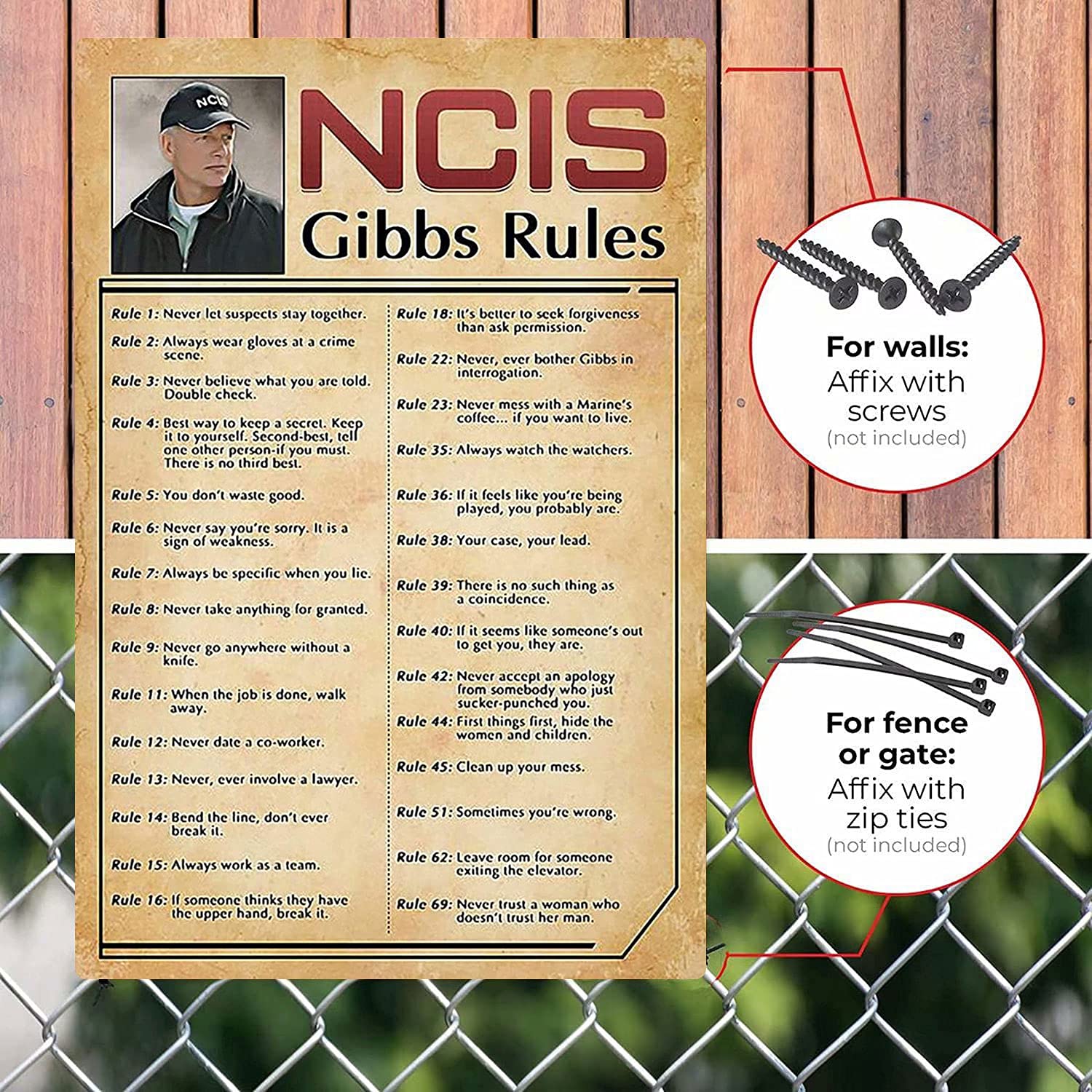 Ncis Poster Gibbs Rules