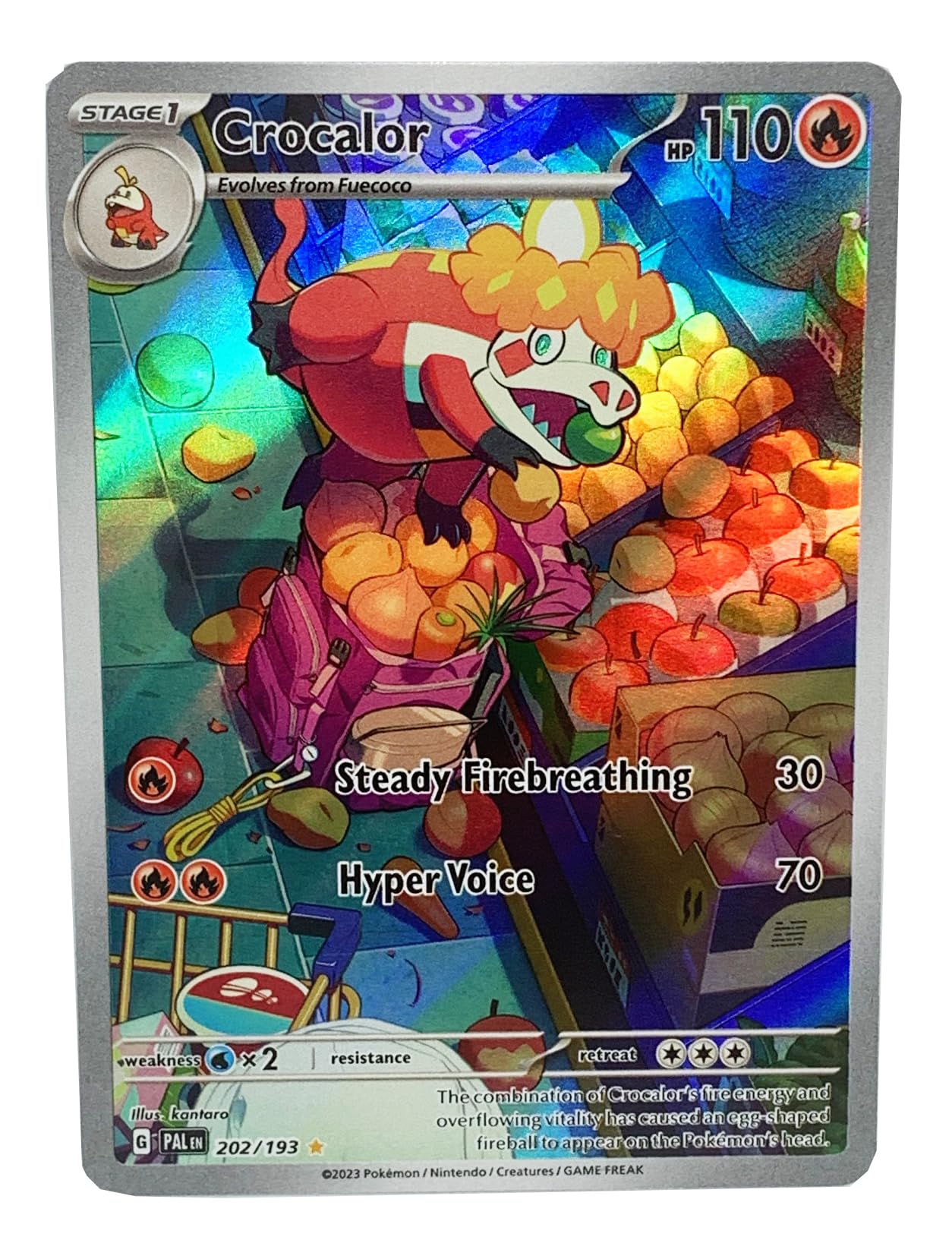 Amazon.com: Pokemon - Crocalor 202/193 - Paldea Evolved - Illustration ...