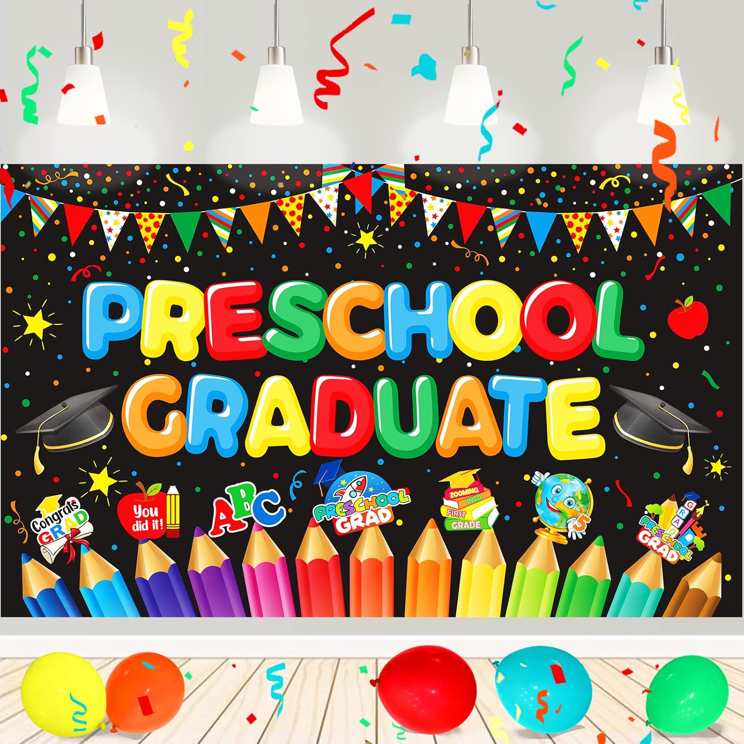 Amazon.com: Preschool Graduation Banner Preschool Graduation ...