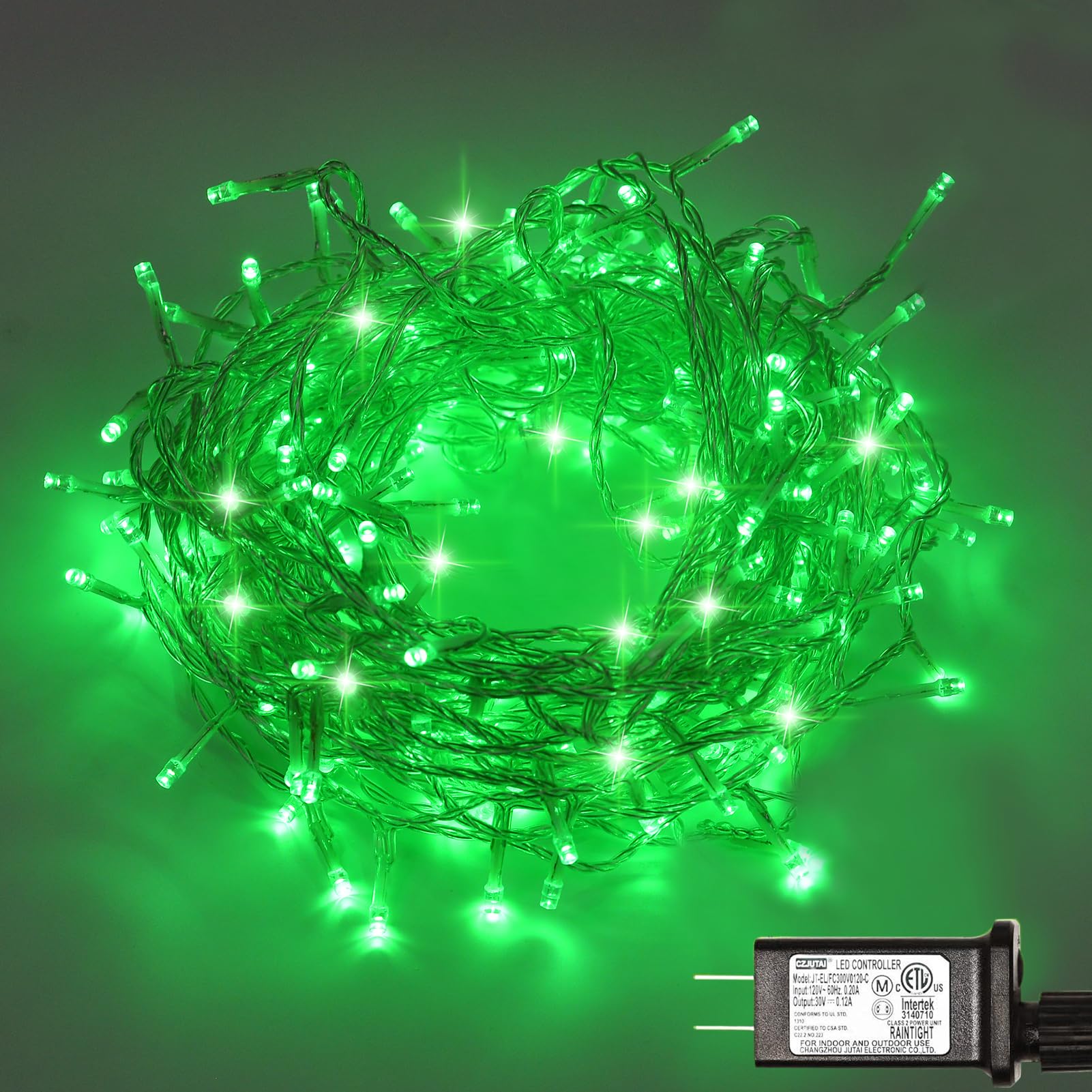 ILLUMINEW 300 Led Green Outdoor String Lights Waterproof St. Patrick's ...