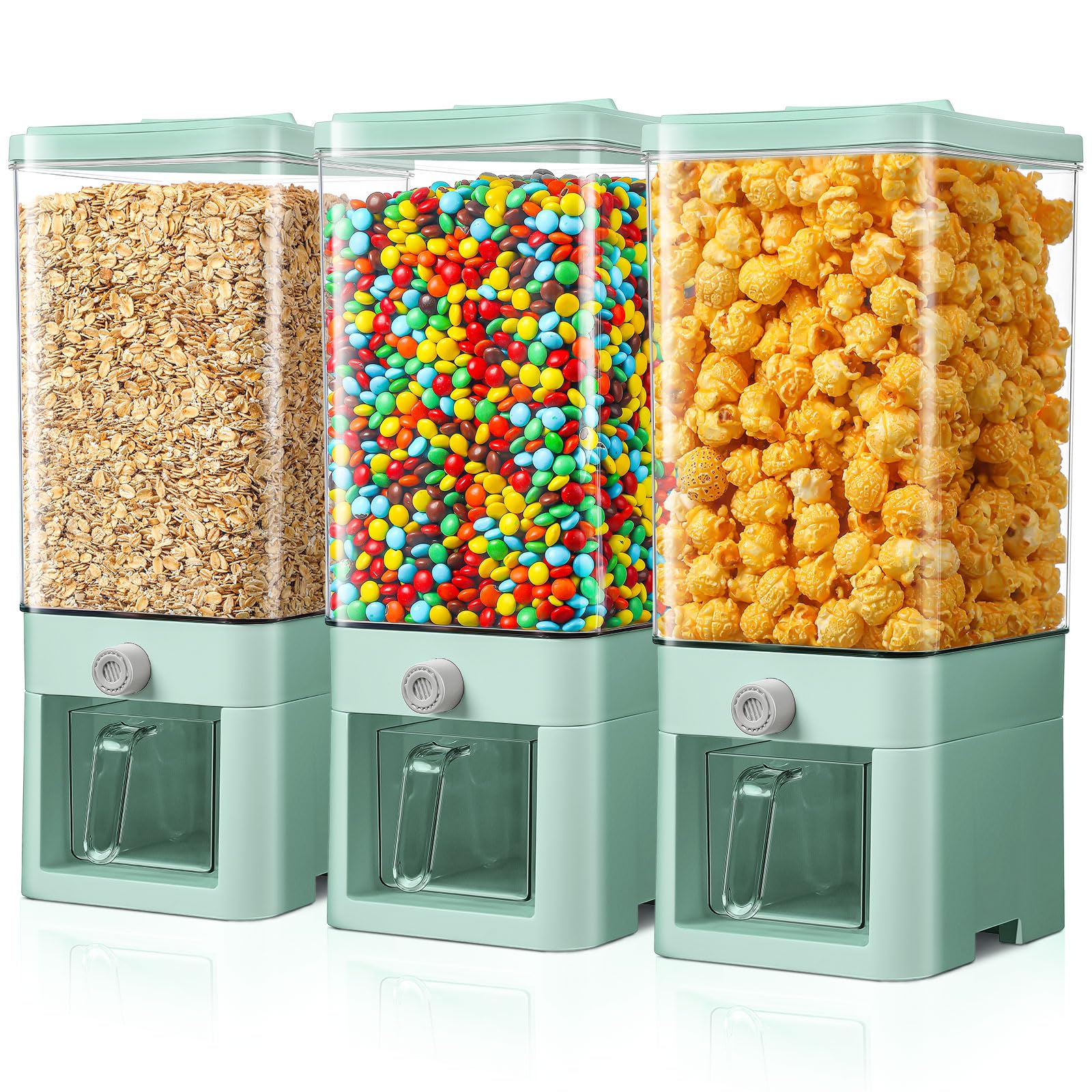 Amazon.com: CroBlissful 3 Pcs Cereal Dispenser Countertop 3.75L Cereal ...