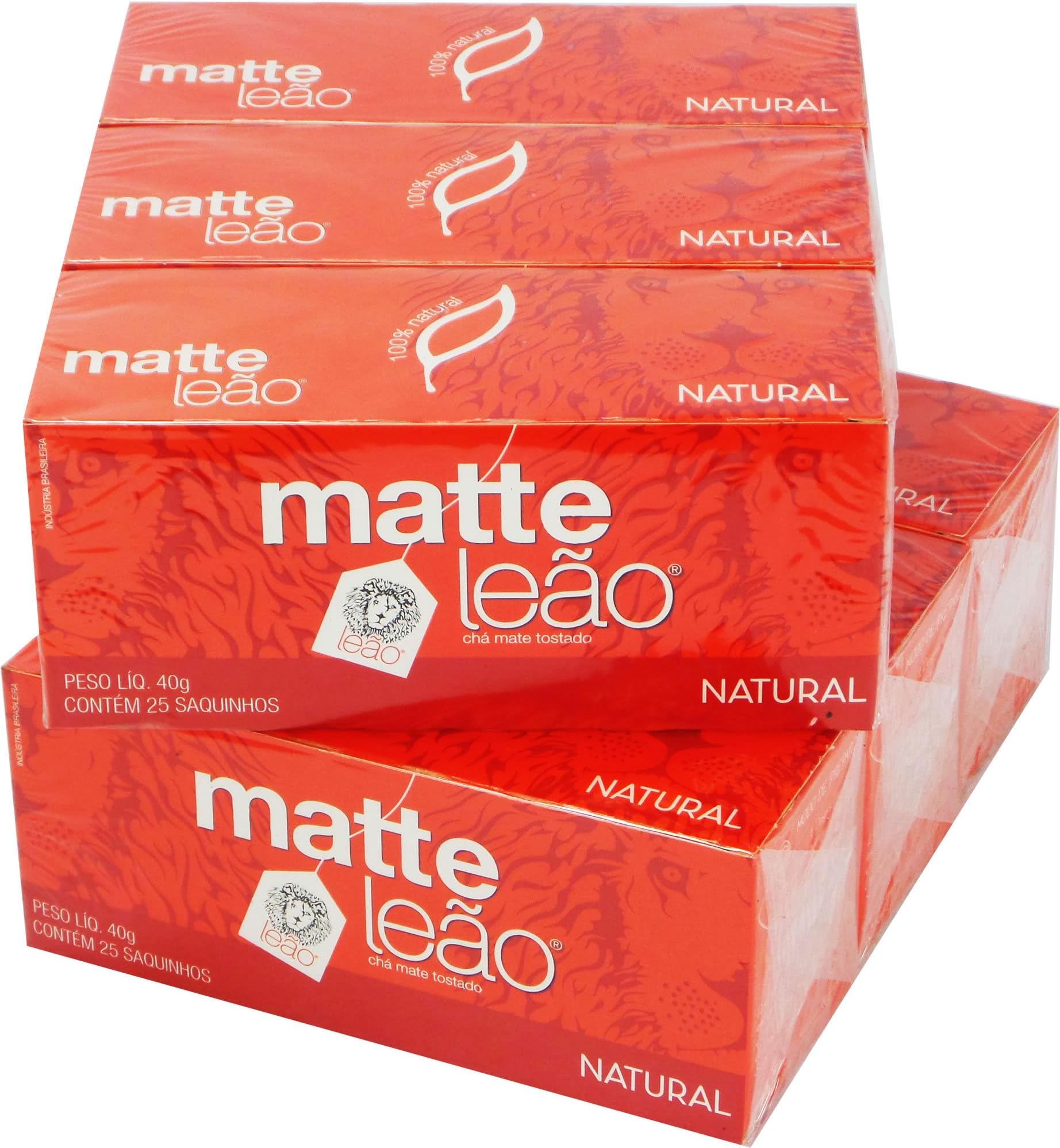 Amazon.com : Leao - Mate Brazilian Tea Cha Matte - 40g, 25 Satches ...