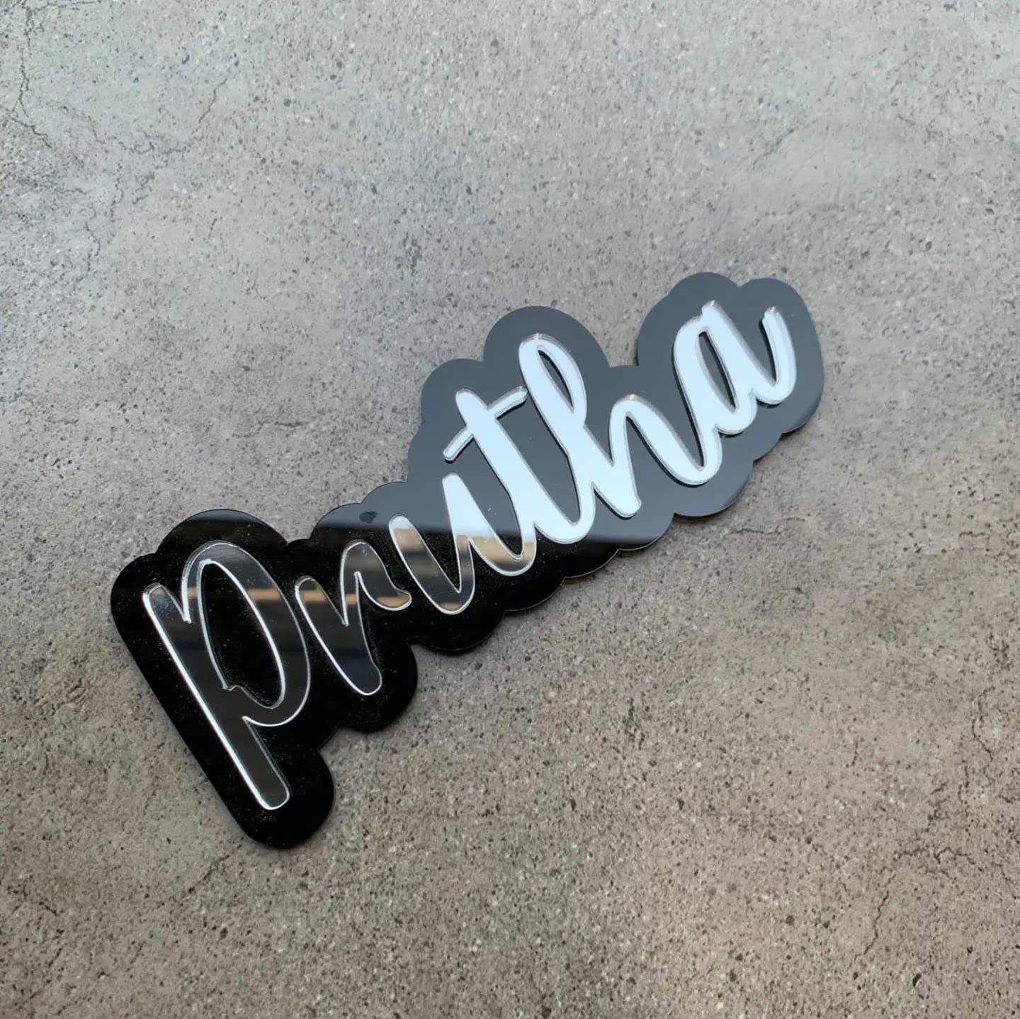 Buy SIGNOOGLE Customized Name Acrylic Name Sign Board Plate Display for ...