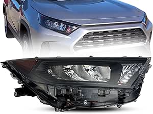 Amazon.com: Replacement For Toyota 2019 2020 2021 RAV4 Headlight ...