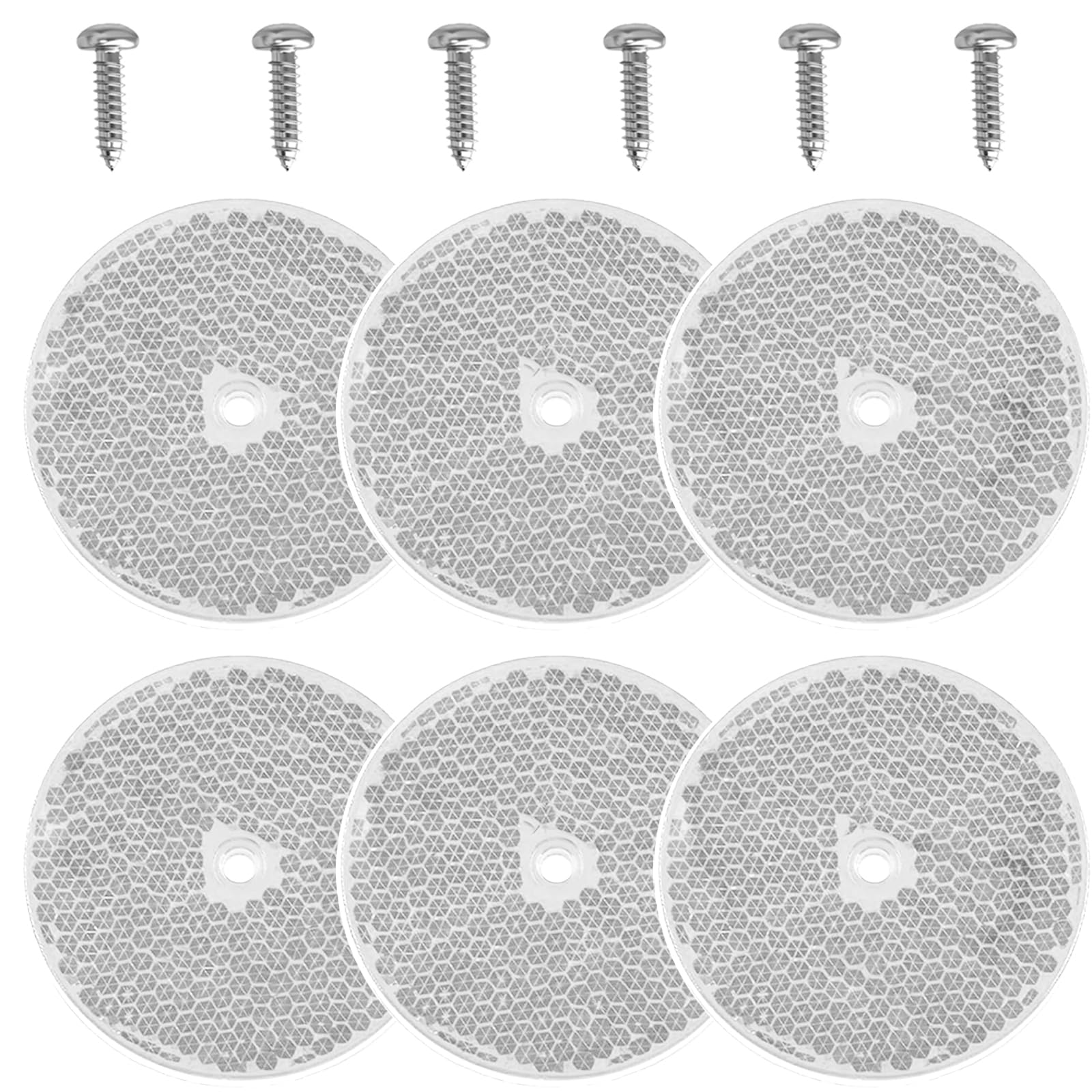 Round White Reflectors For Garage Doors Narva | Clear Retro Reflector