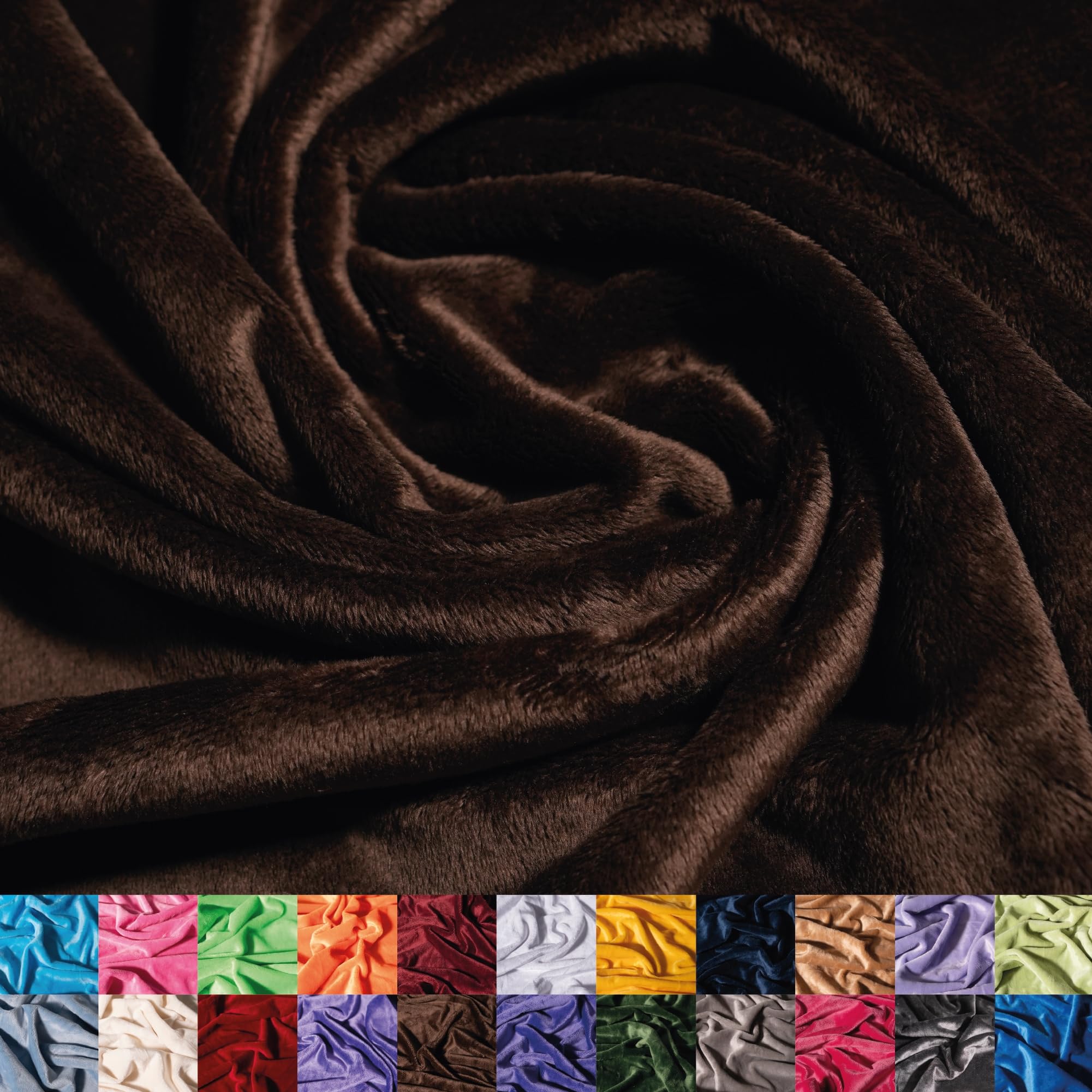 Amazon.com: Ice Fabrics Solid Minky Fabric by The Yard - Soft, Smooth ...