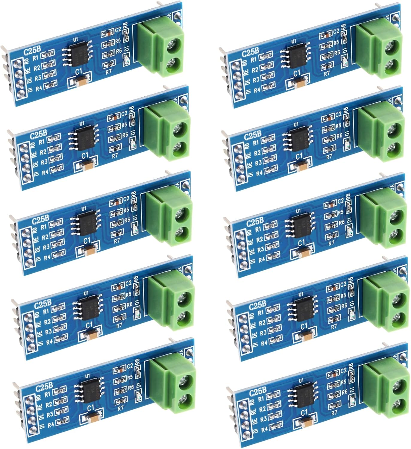 DiGiYes 10PCS MAX485 RS485 Transceiver Module TTL UART Serial to RS485 ...