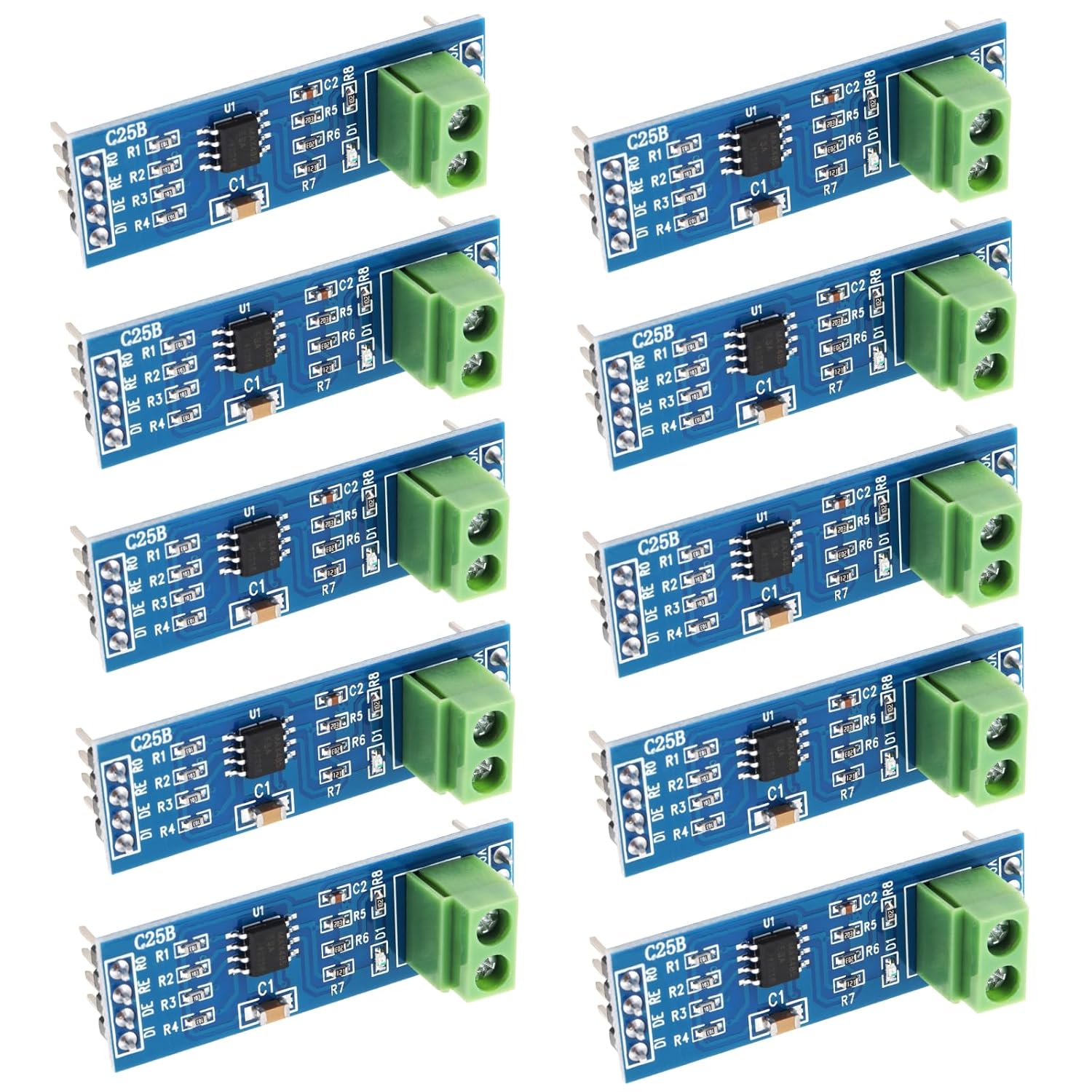DiGiYes 10PCS MAX485 RS485 Transceiver Module TTL UART Serial to RS485 ...