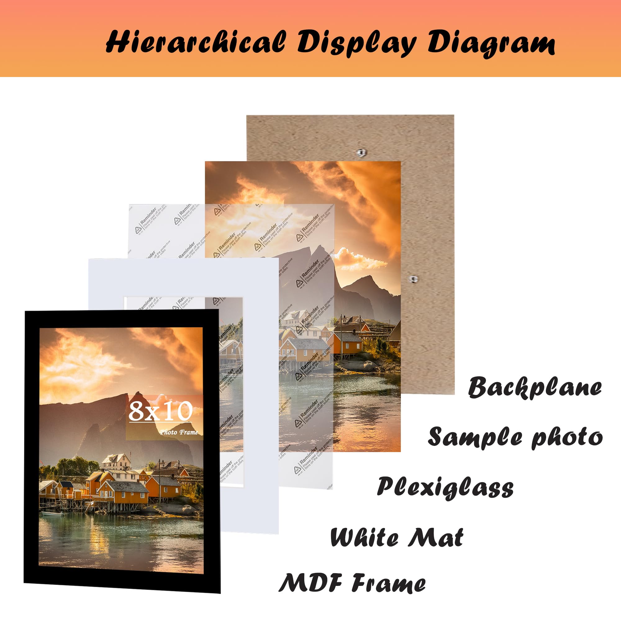 Snapklik.com : DUENPY 8x10 Picture Frame Collage, 12-Pack Picture ...