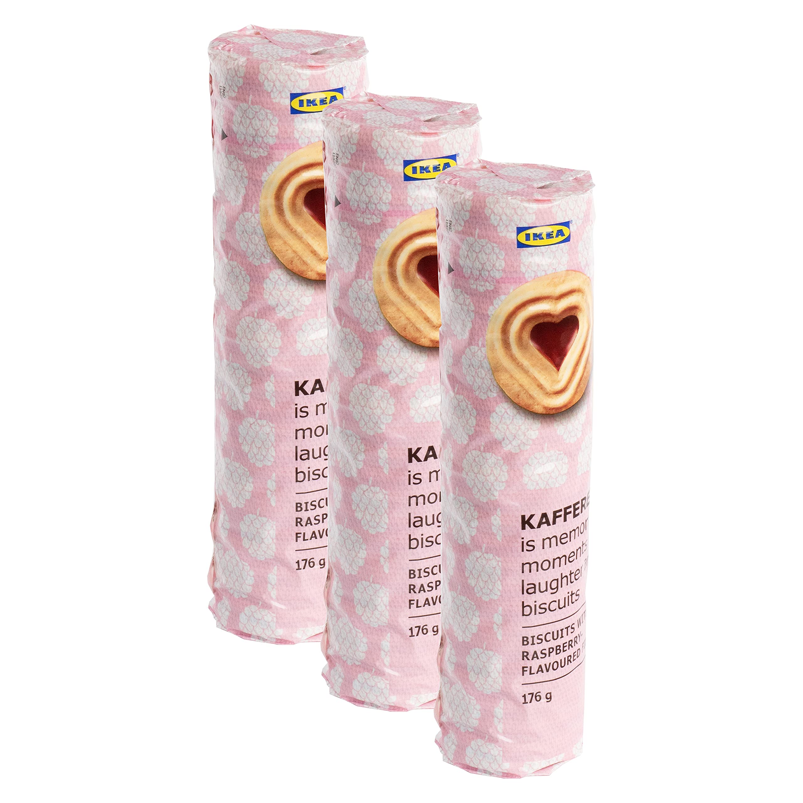 Ikea KAFFEREP Swedish Heart-Shaped Biscuits with Raspberry-Flavoured ...