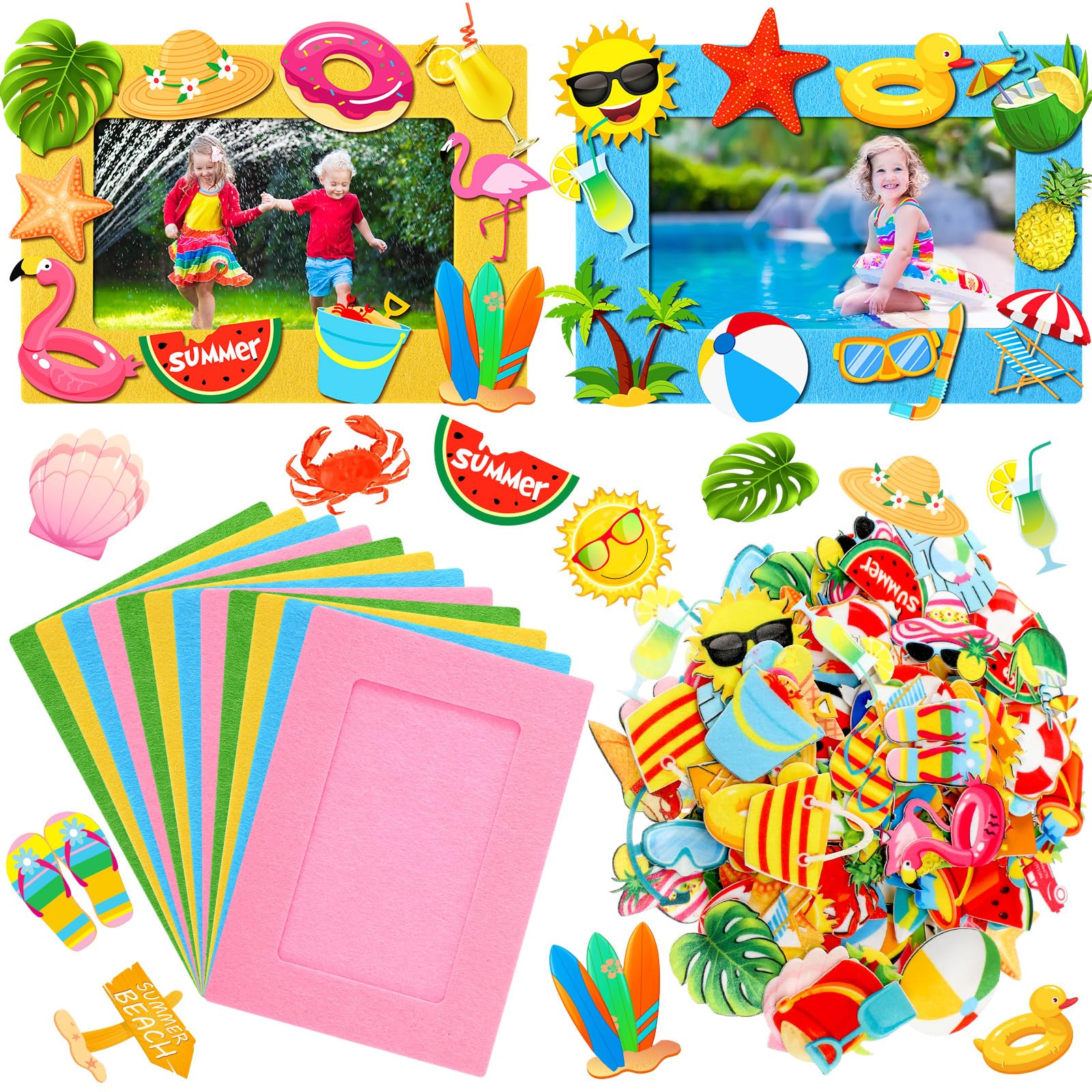 Amazon.com: Marsui 232 Pieces Summer Ocean Beach DIY Picture Frame ...