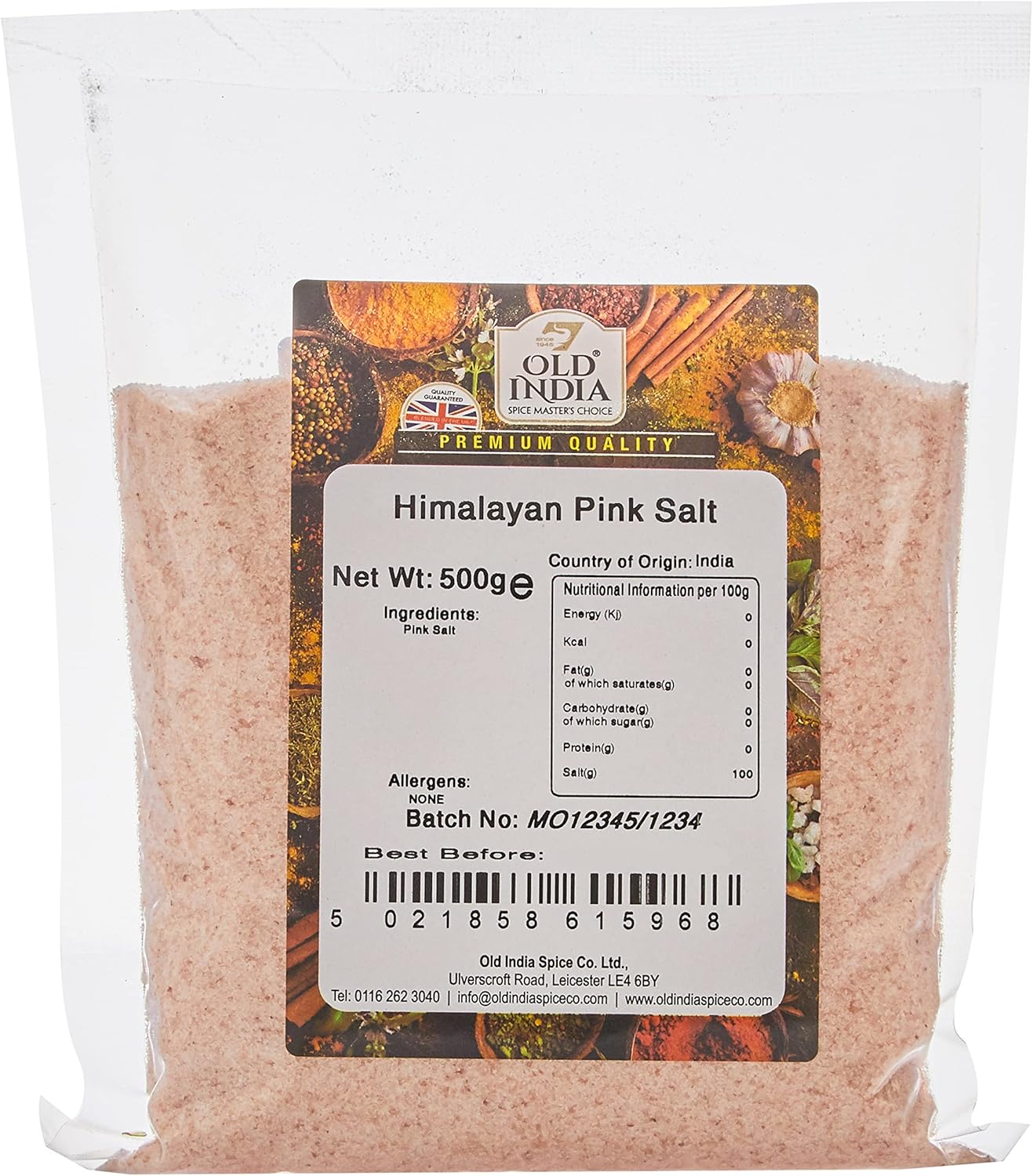 Old India Himalayan Pink Salt 500g : Amazon.co.uk: Grocery