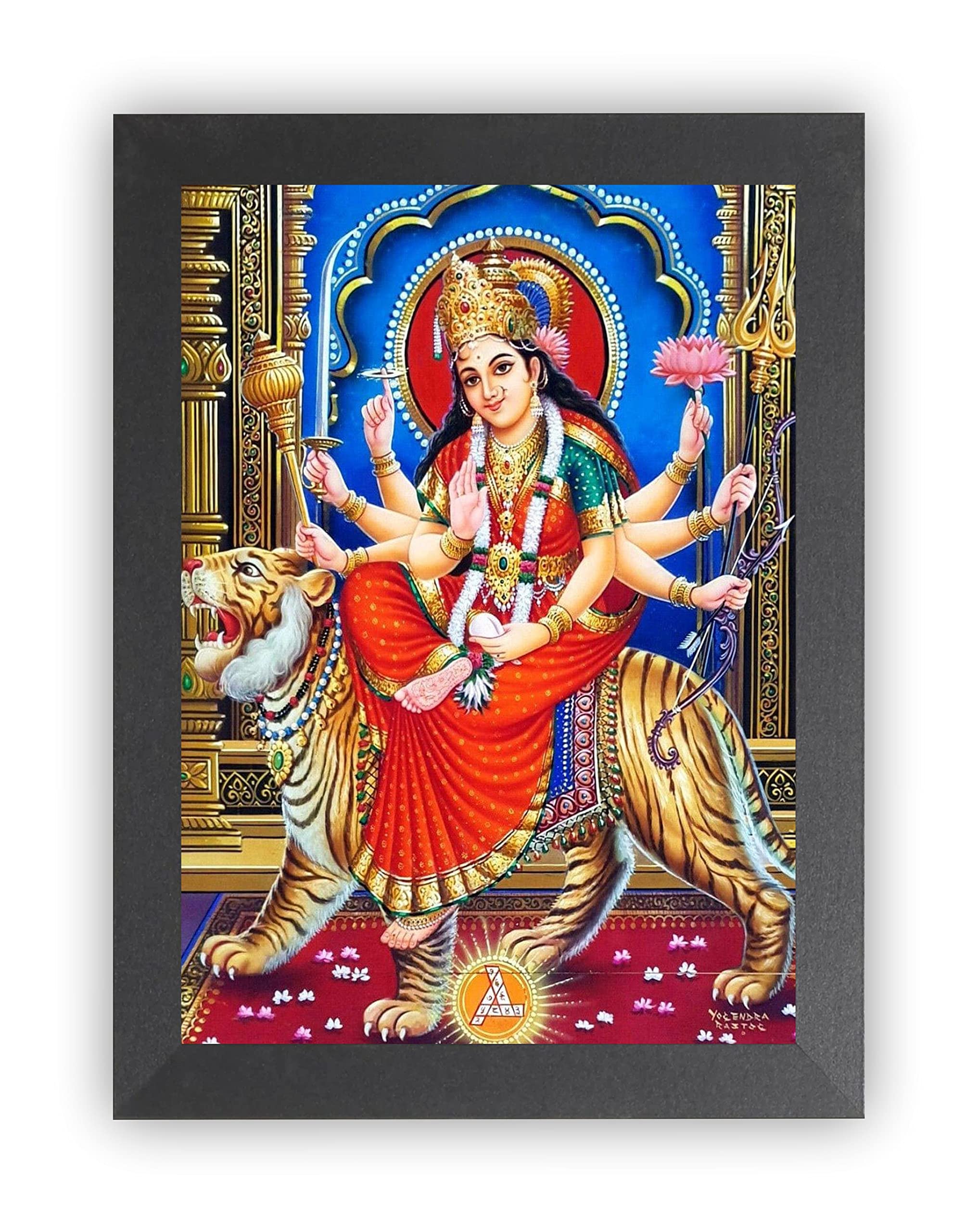 Buy Nuoshopping Durga MAA NAV ROOP Photo Frame | Durga MAA Photo Frame ...