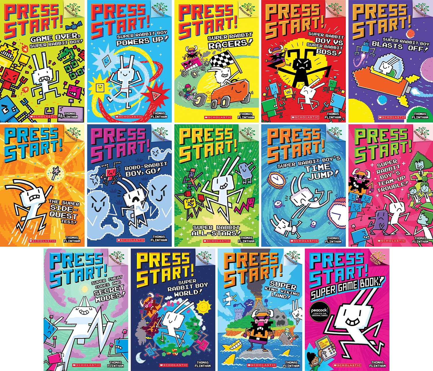Press Start! A Branches Book Series. 14 Books Collection Set. Vol. 1 ...