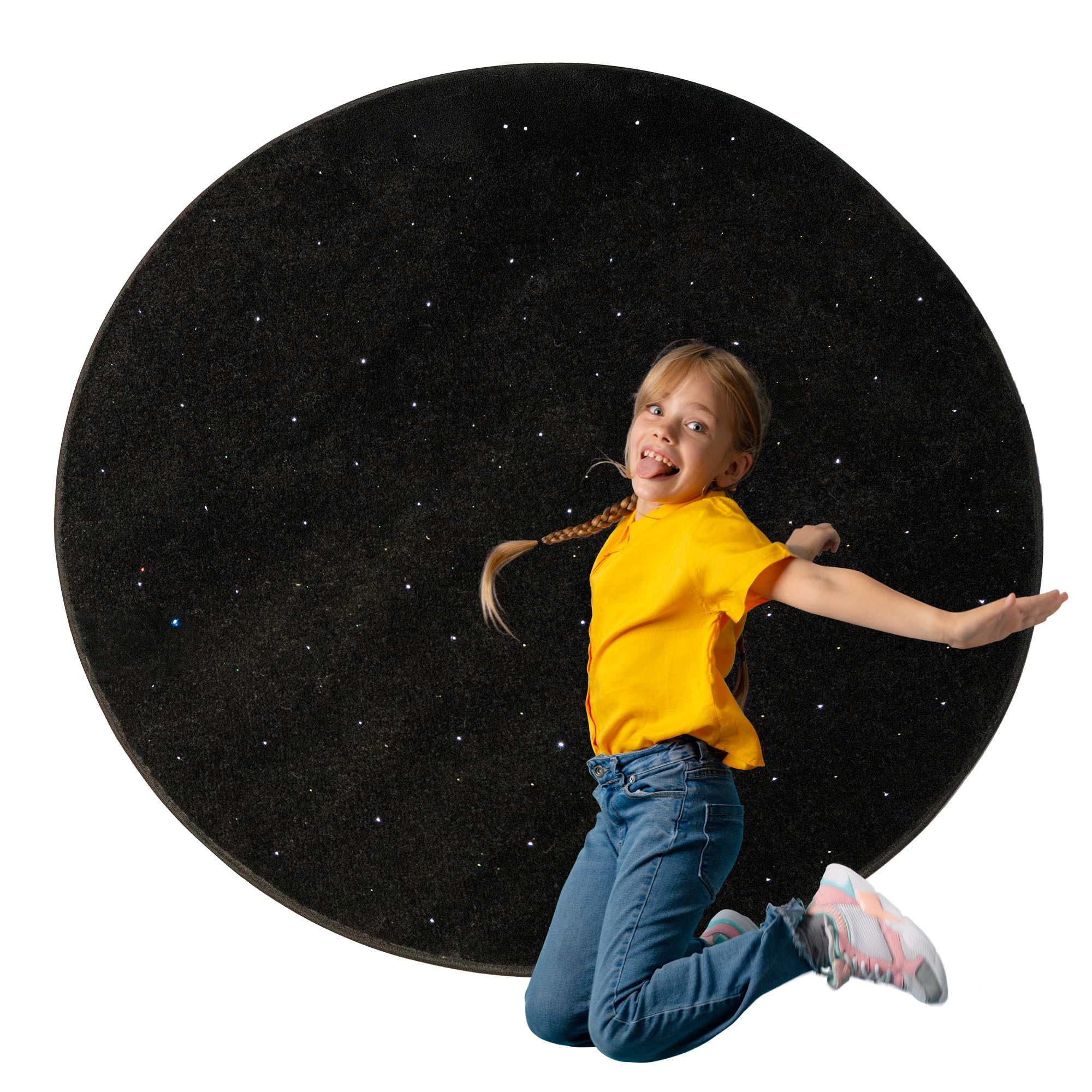 MagicMeadow Round Sensory Light Mat | Interactive Tactile Sensory Rug ...