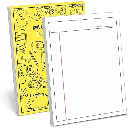 PG Creations A4 Size Unruled Writing Note Pad, 8x11.5 Inch, Large Size ...