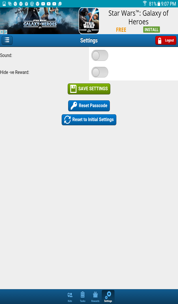 Rewards 4 Kids - App on Amazon Appstore