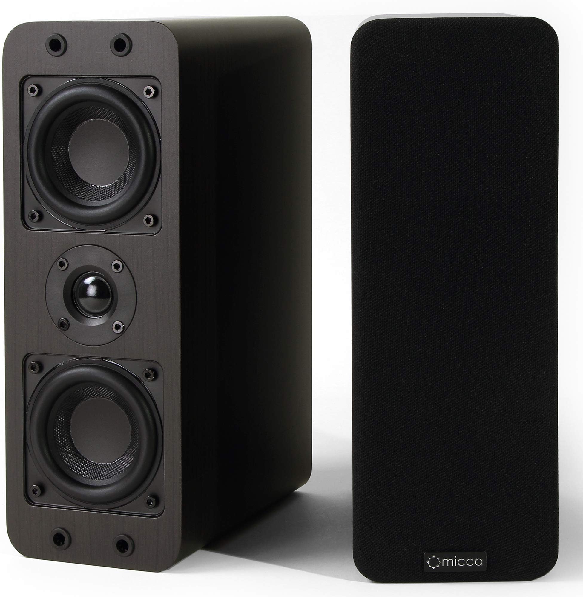 Amazon.com: Saiyin Passive Bookshelf Speakers for Desktop Stereo or ...