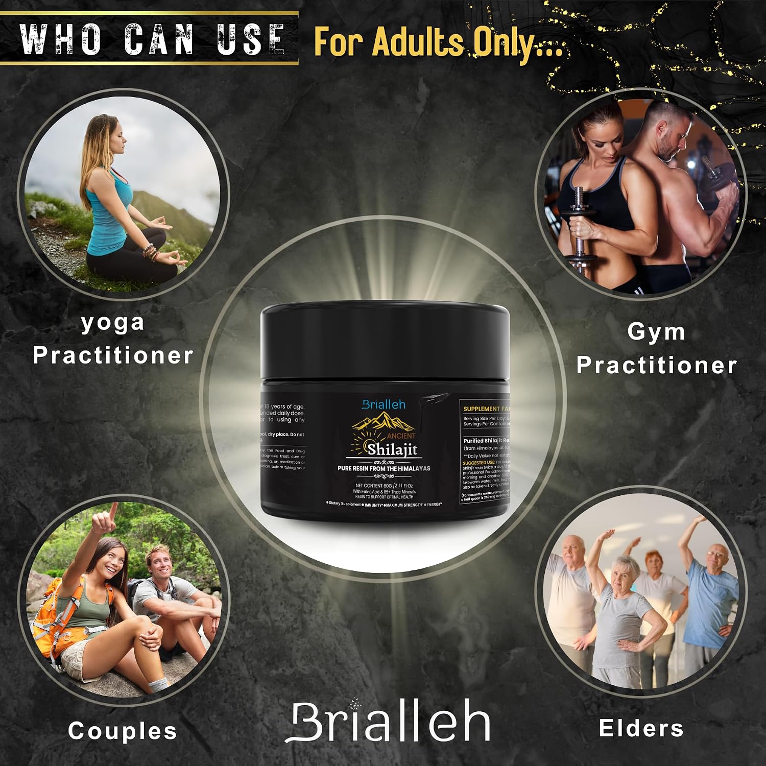 Suplemento Shilajit del Himalaya de 60 g Shilajit puro natural puro del ...