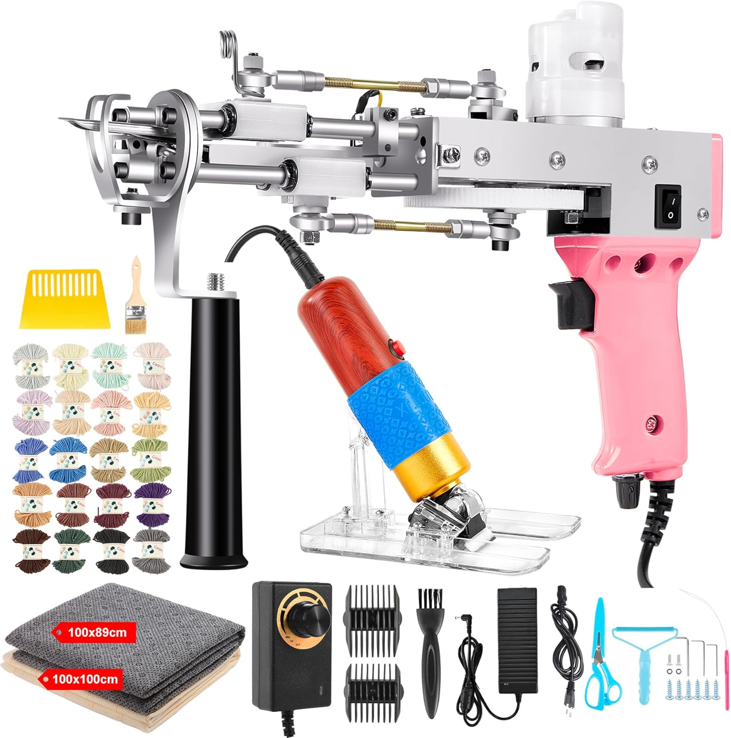 Vehipa Tufting Gun with Carpet Trimmer Set, Carpet Gun with Tufting ...