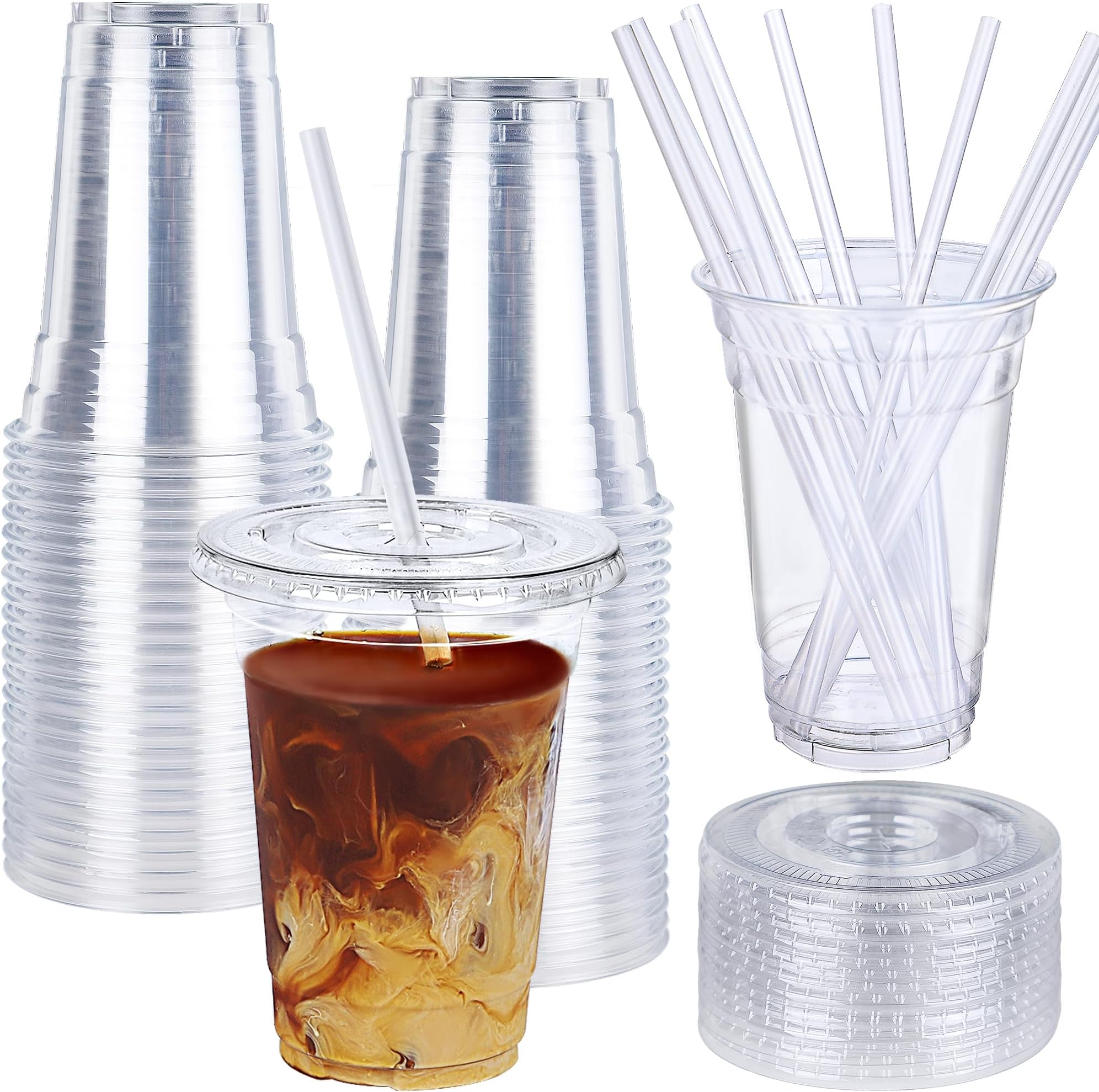 Amazon.com: ELEGANT DISPOSABLES [40 Sets - 16 Oz] Crystal Clear PET ...